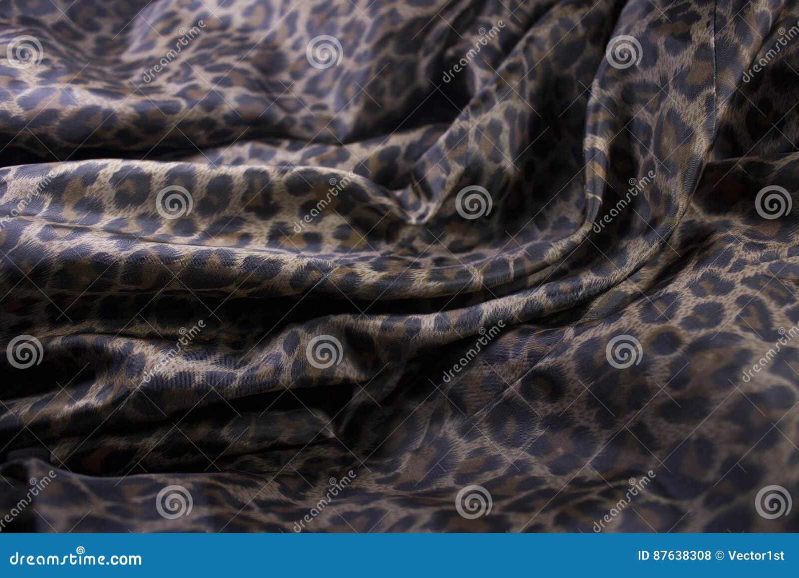 Shiny leopard fabric cloth stock photo. Image of retro - 87638308