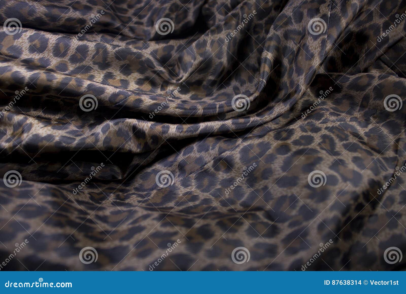 Shiny leopard fabric cloth stock photo. Image of nature - 87638314