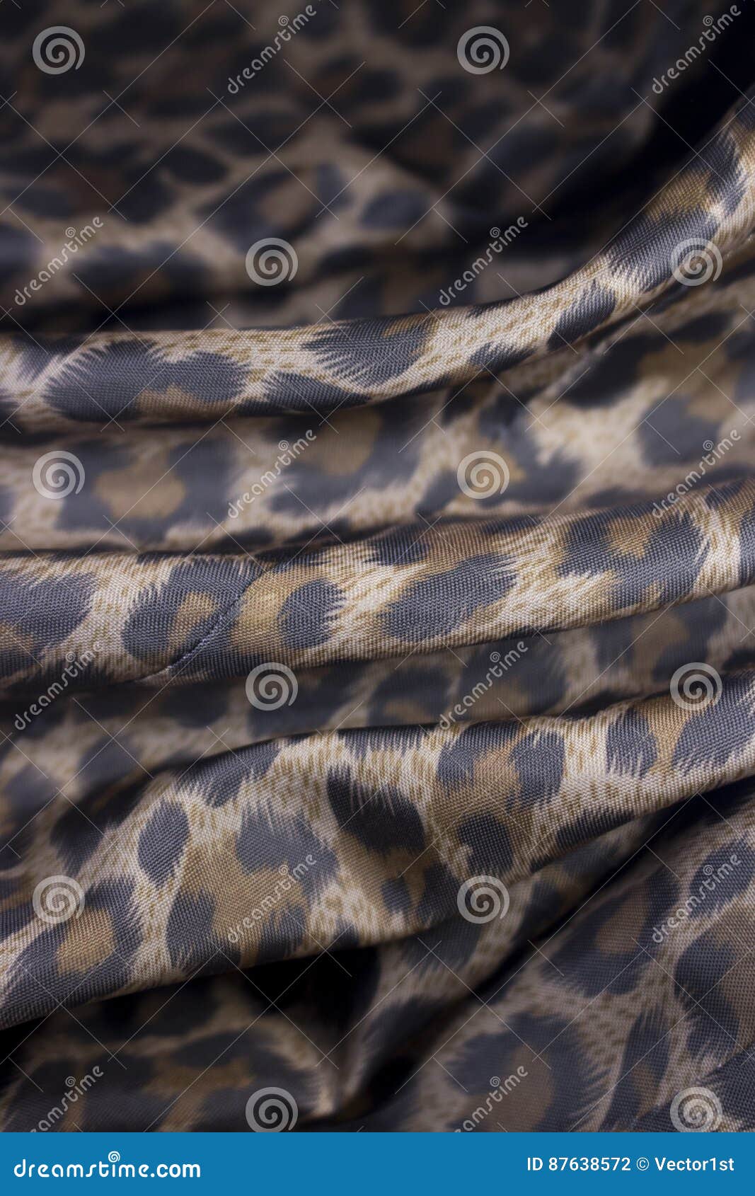 Shiny leopard fabric cloth stock photo. Image of pattern - 87638572