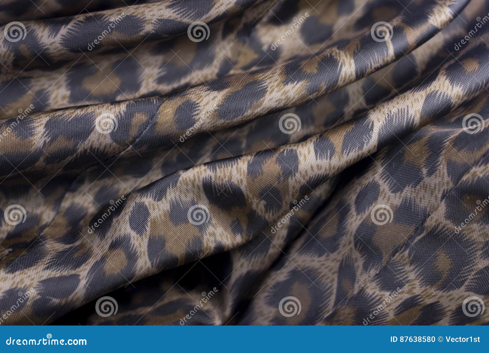 Shiny leopard fabric cloth stock photo. Image of synthetic - 87638580