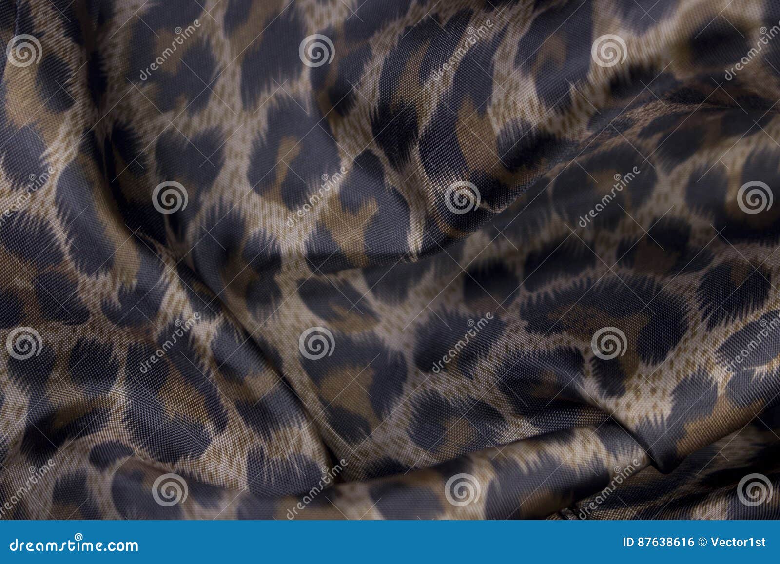 Shiny leopard fabric cloth stock photo. Image of retro - 87638616