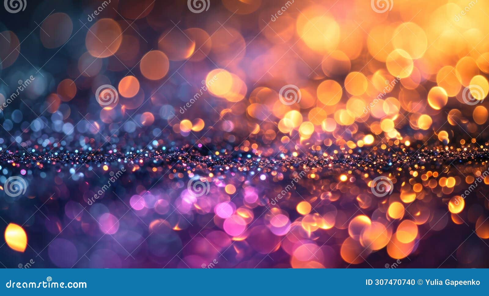Shiny Light Background of Bokeh Reflections and Glitter Stock Photo ...