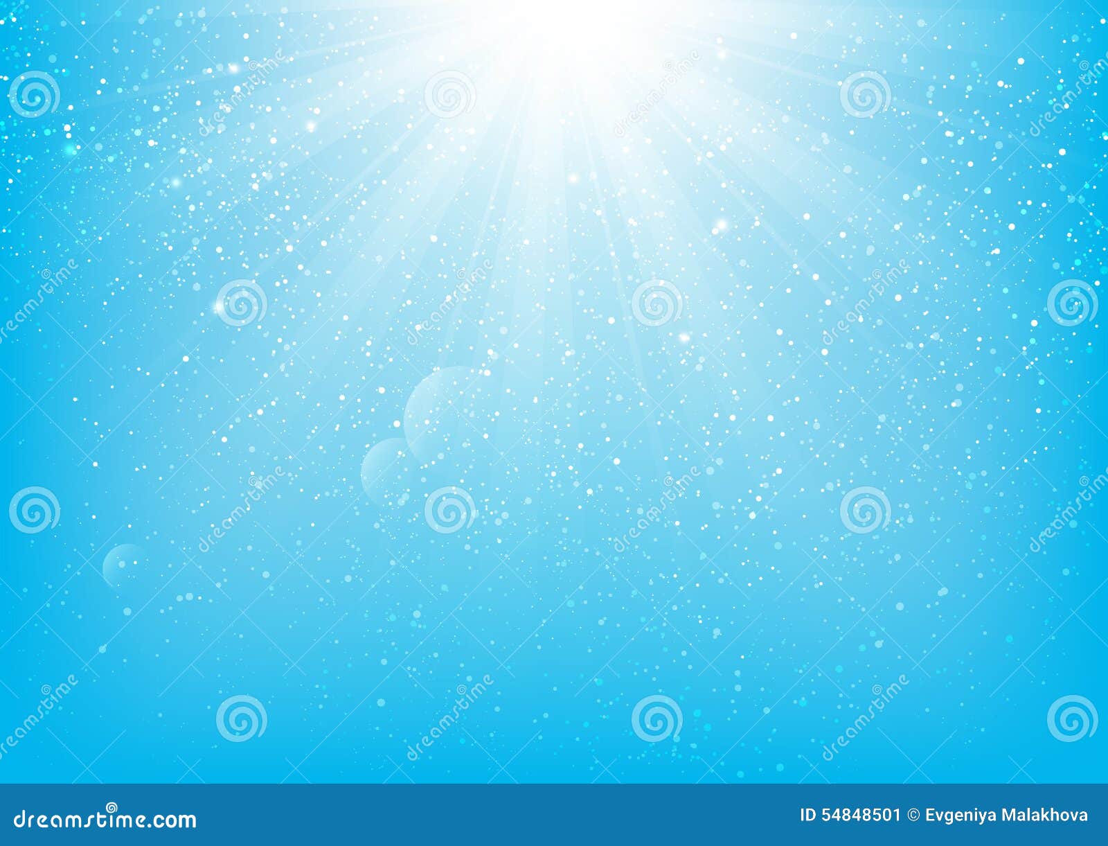 Shiny Light on Blue Background Stock Vector - Illustration of glowing ...