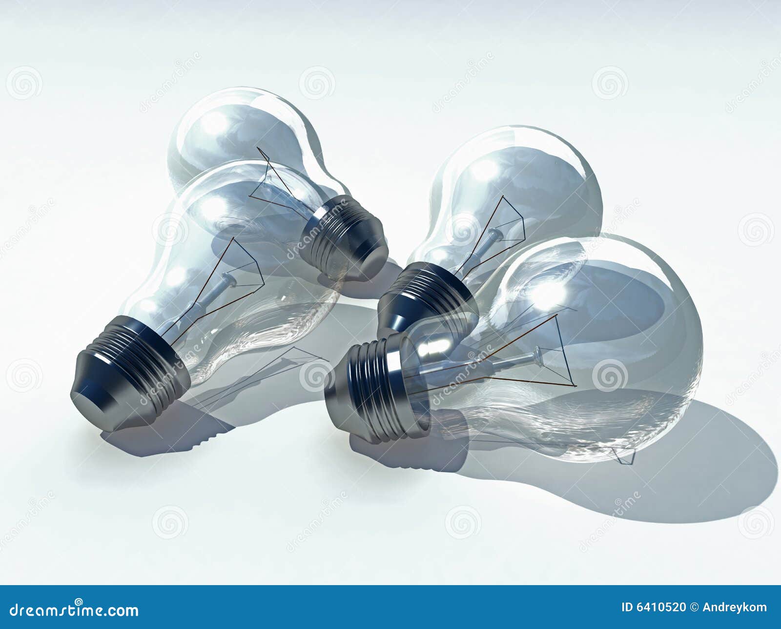 Shiny light bulbs stock illustration. Illustration of metallic - 6410520