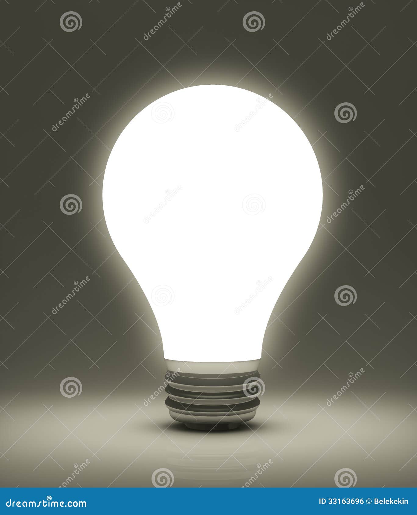 Shiny lightbulb stock illustration. Illustration of creative - 33163696
