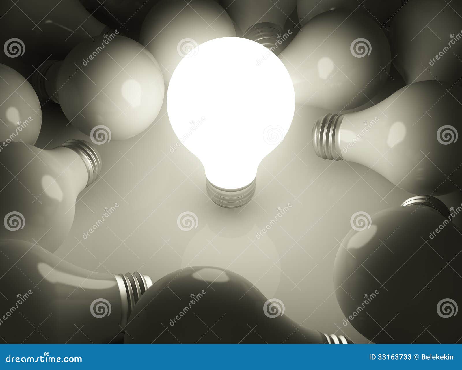 Shiny lightbulb stock illustration. Illustration of concept - 33163733