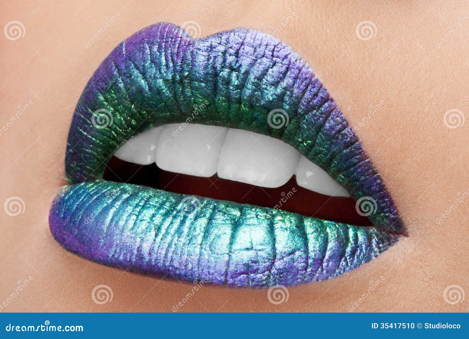 Shiny Lips stock photo. Image of attractive, purple, fashion - 35417510