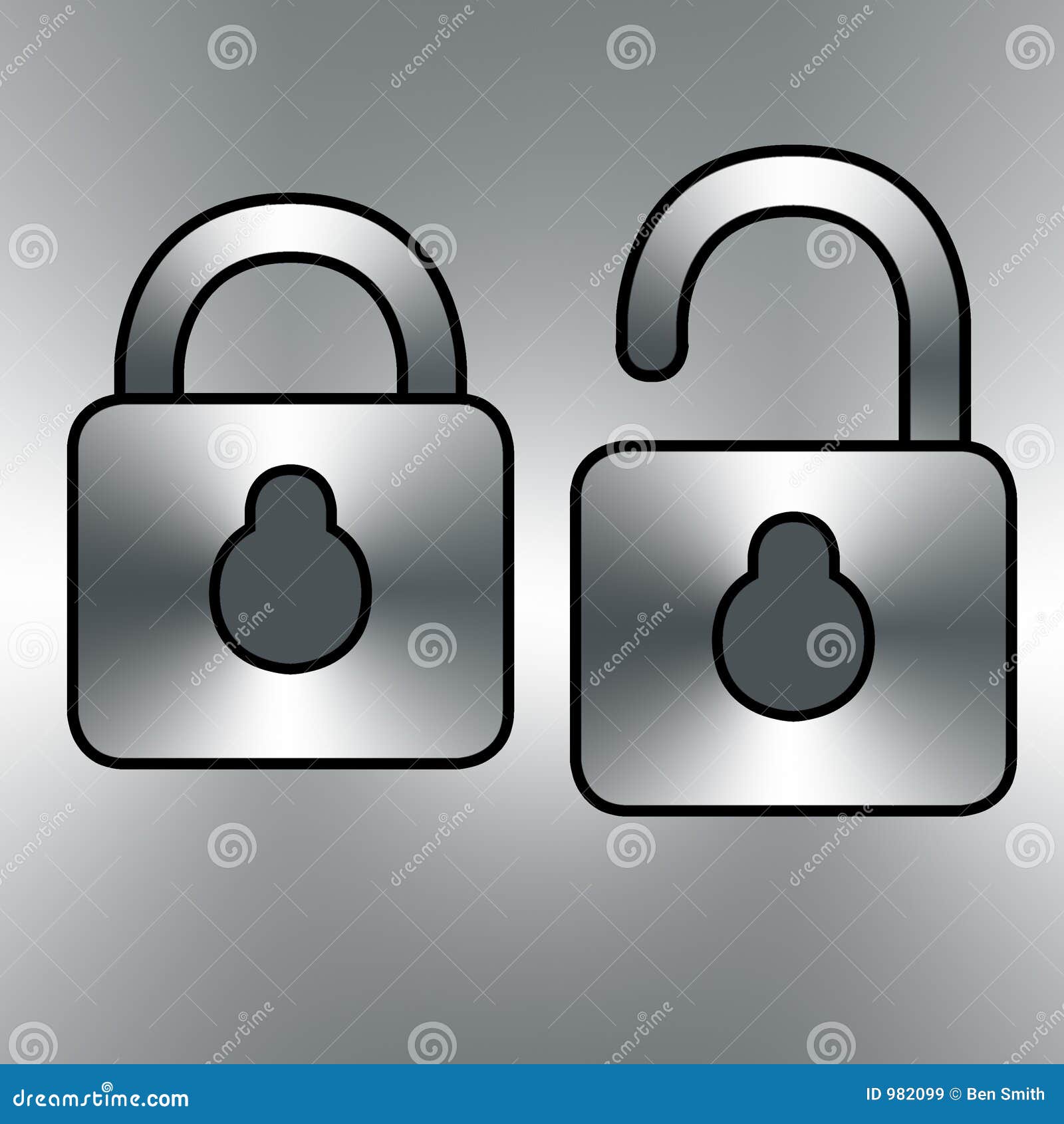Shiny Locks stock illustration. Illustration of secure - 982099