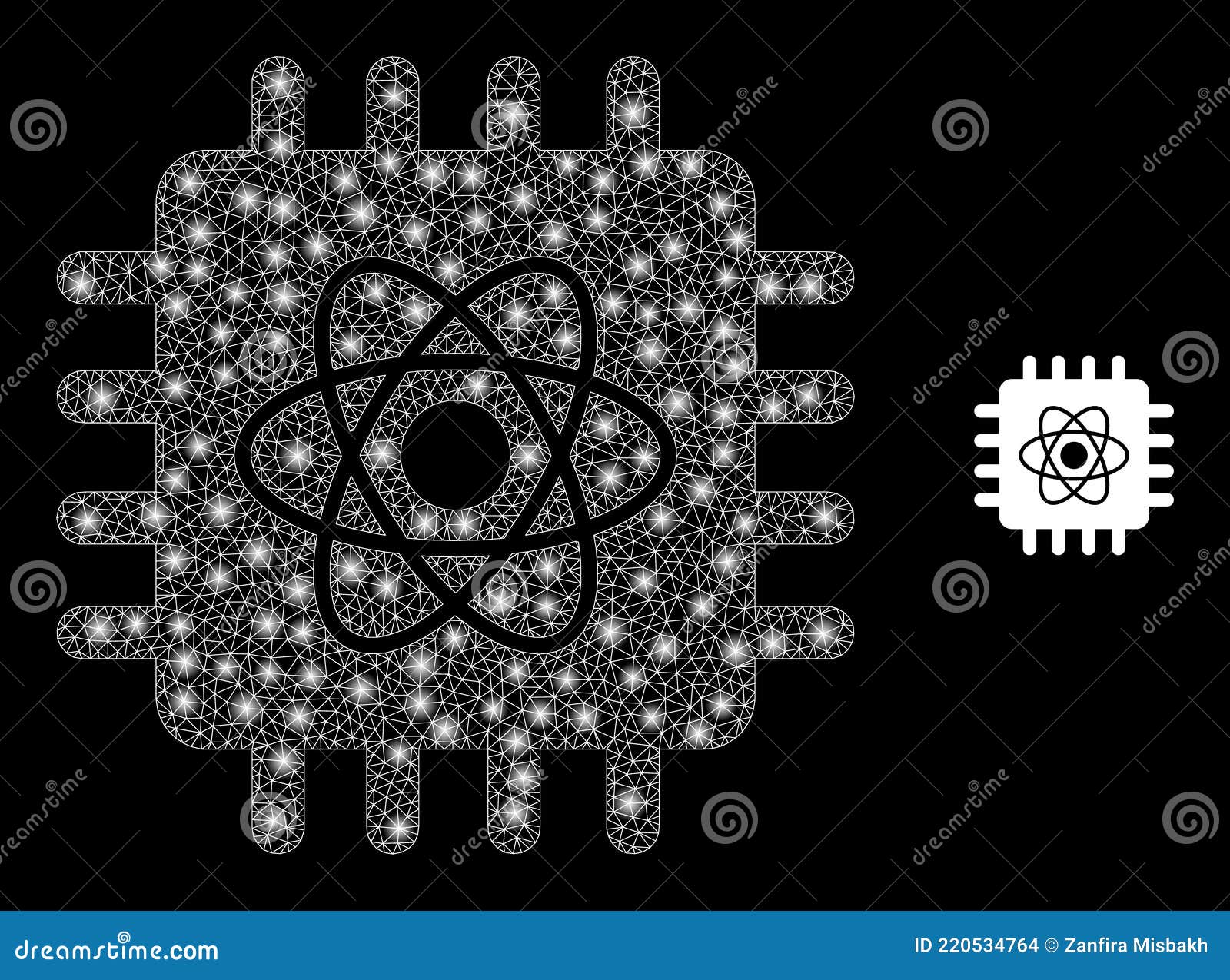 Quantum Mesh Network Overlaying A Digital Cosmos, Revealing Unseen ...