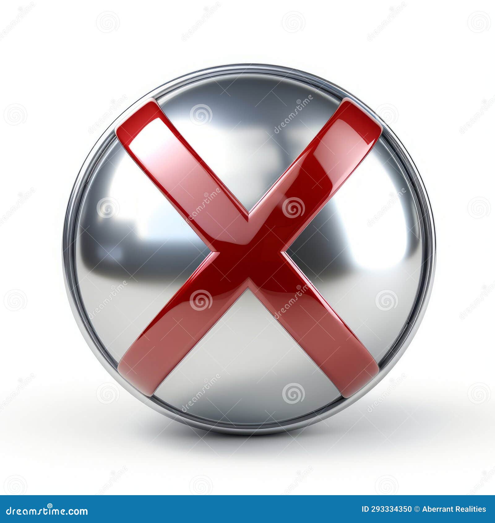 A Shiny Metal Ball with a Red Cross on it Stock Photo - Image of ...