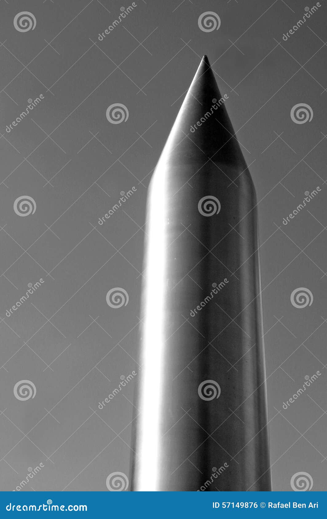 Shiny metal cone stock photo. Image of equipment, aggression - 57149876