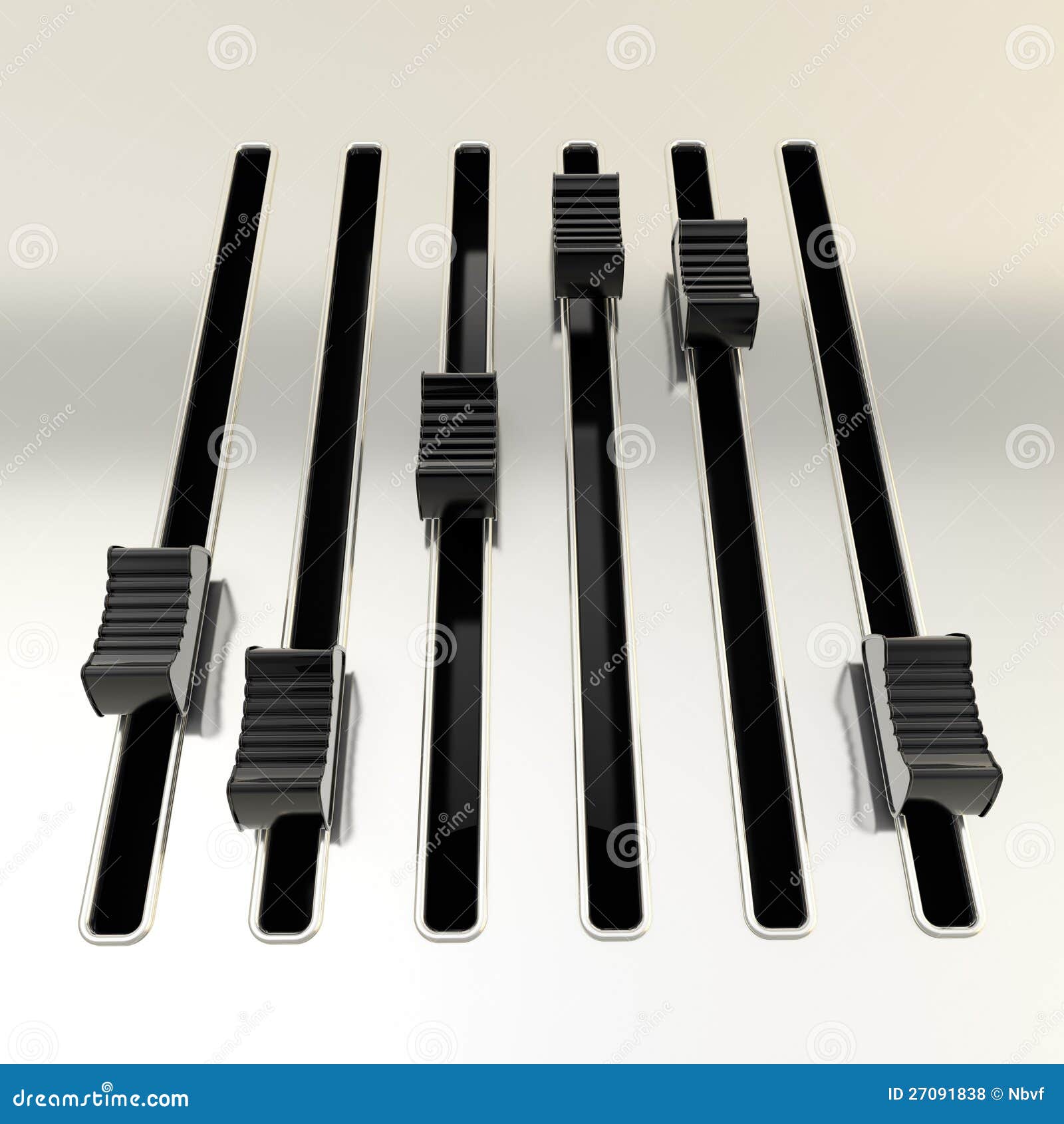 Shiny Metal Mixer Panel with Black Glossy Sliders Stock Illustration ... Shiny Metal Mixer Panel with Black Glossy Sliders Stock Illustration ...