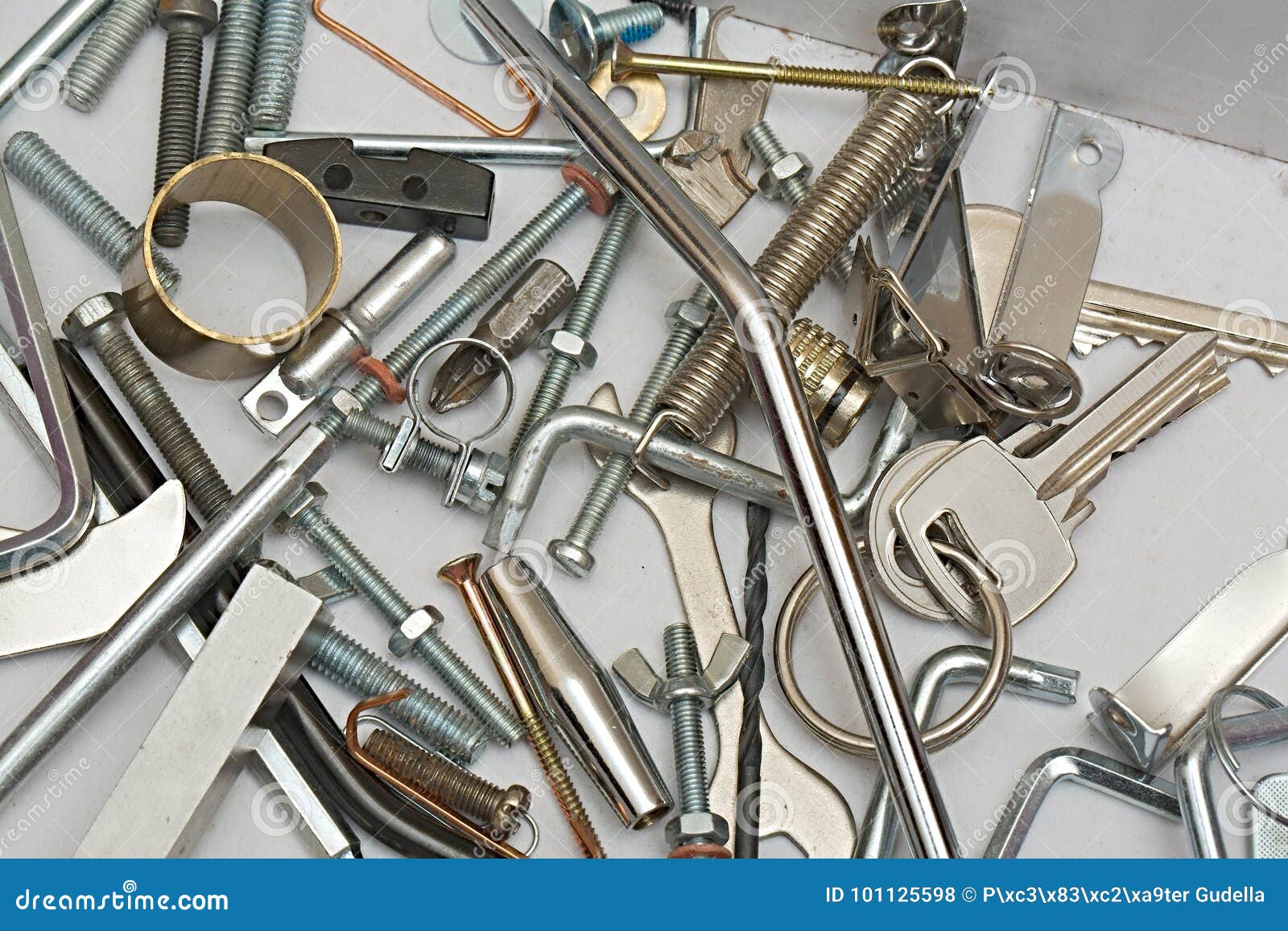 Shiny metal objects stock photo. Image of mechanical - 101125598