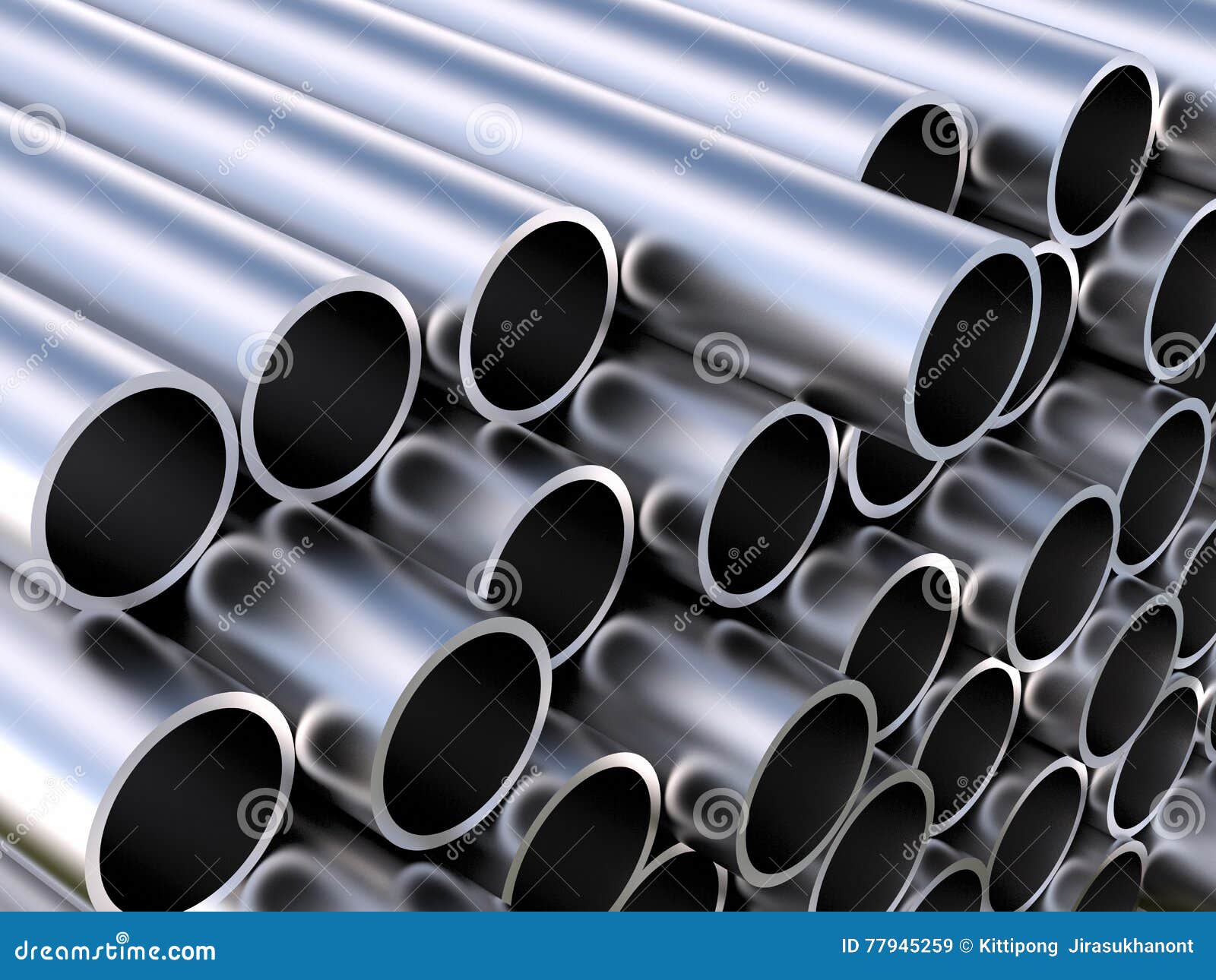 Shiny Metal Pipes Background Stock Illustration - Illustration of pipes ...
