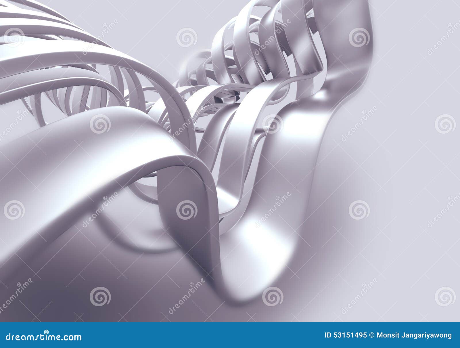 Shiny Metal Plate Wave Abstract Background Stock Illustration ...