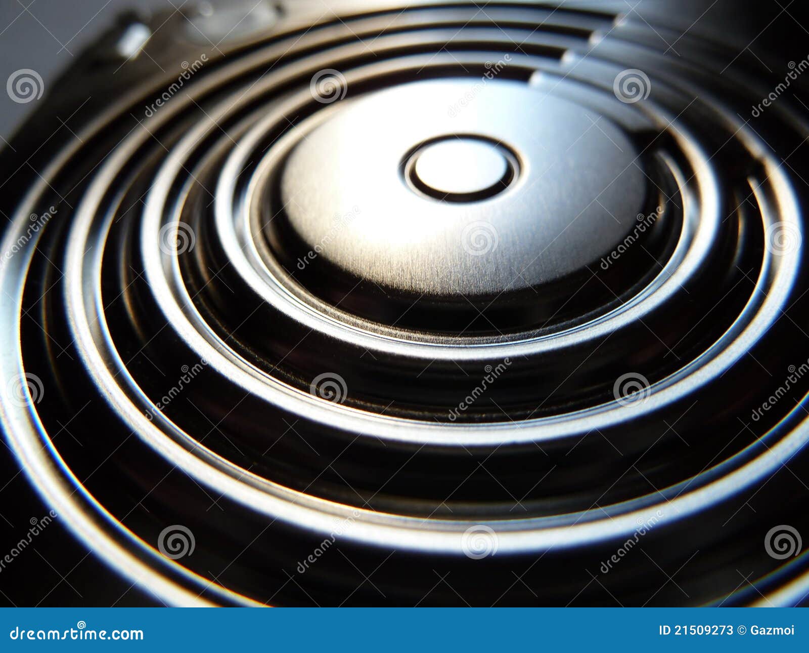 Shiny Metal Shell of Hard Disk Stock Image - Image of silver, disk ...