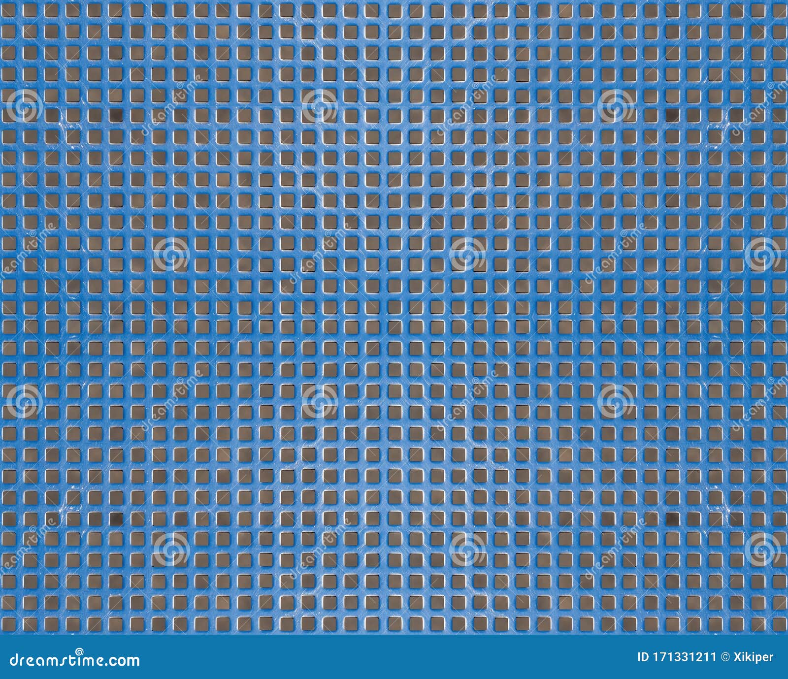 Shiny Metal Squares on the Blue Background Stock Image - Image of ...