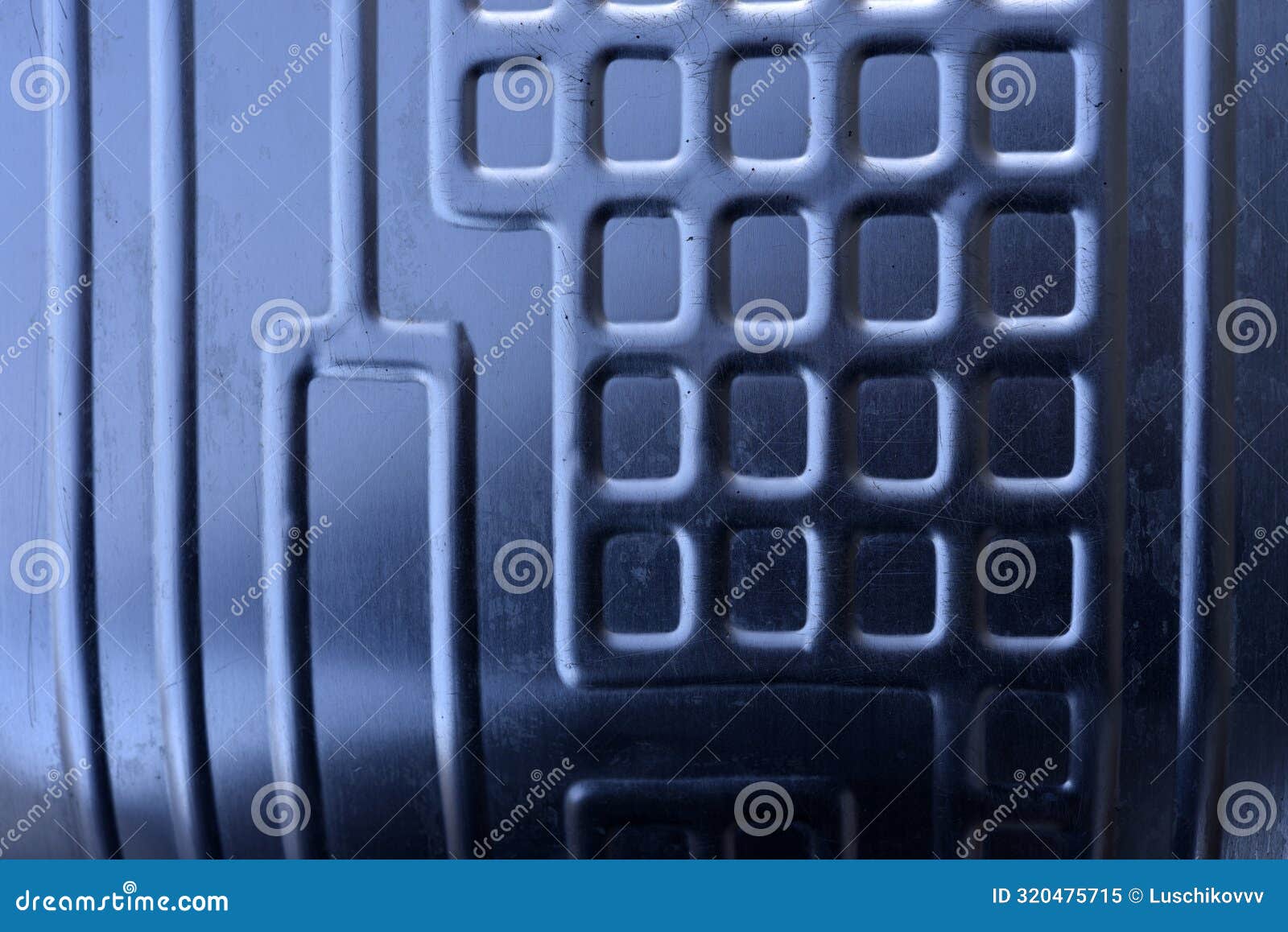 Shiny Metal Surface. the Shiny Radiator of an Old Refrigerator Stock ...