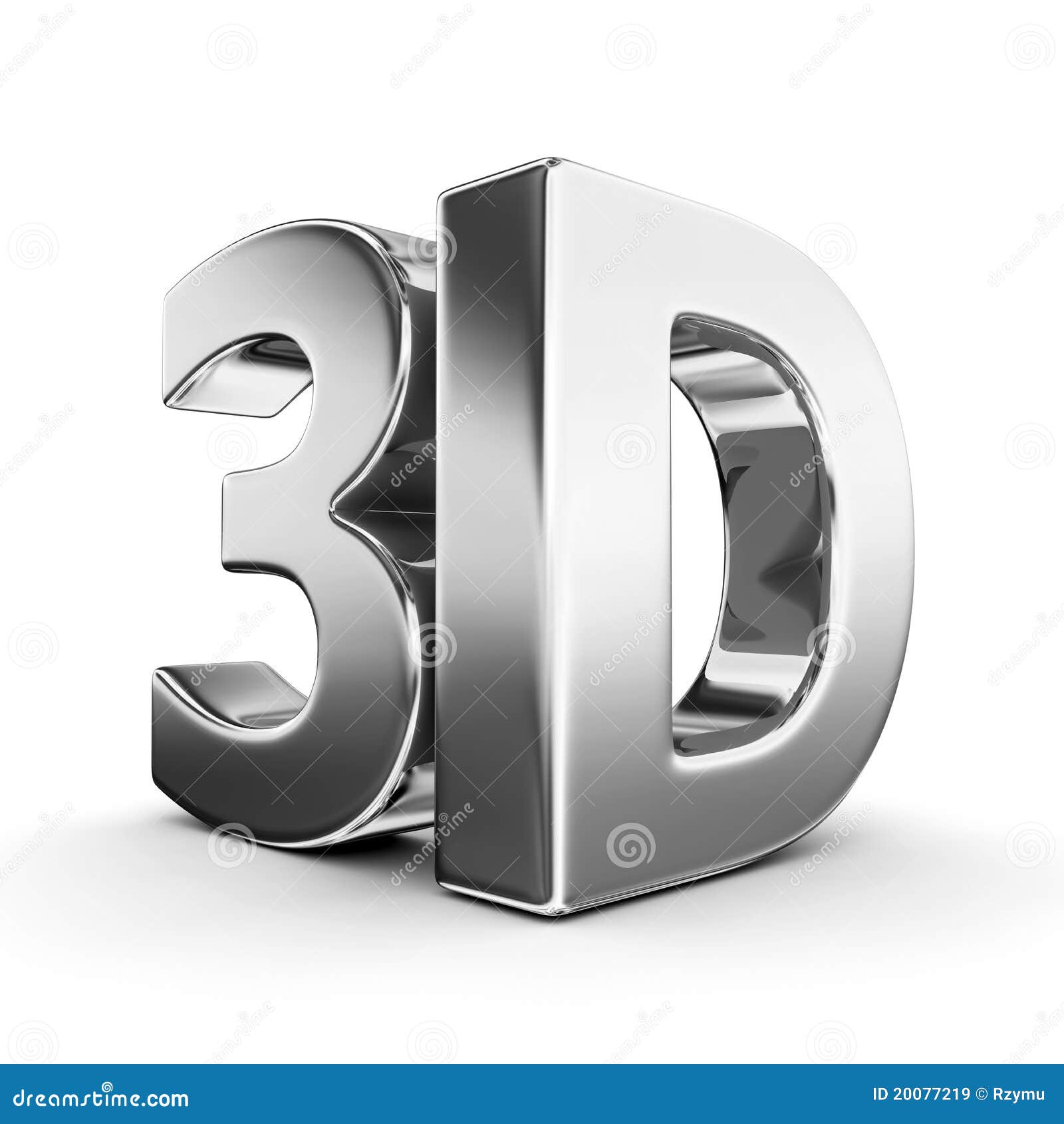 Shiny metallic 3d word stock illustration. Image of font - 20077219