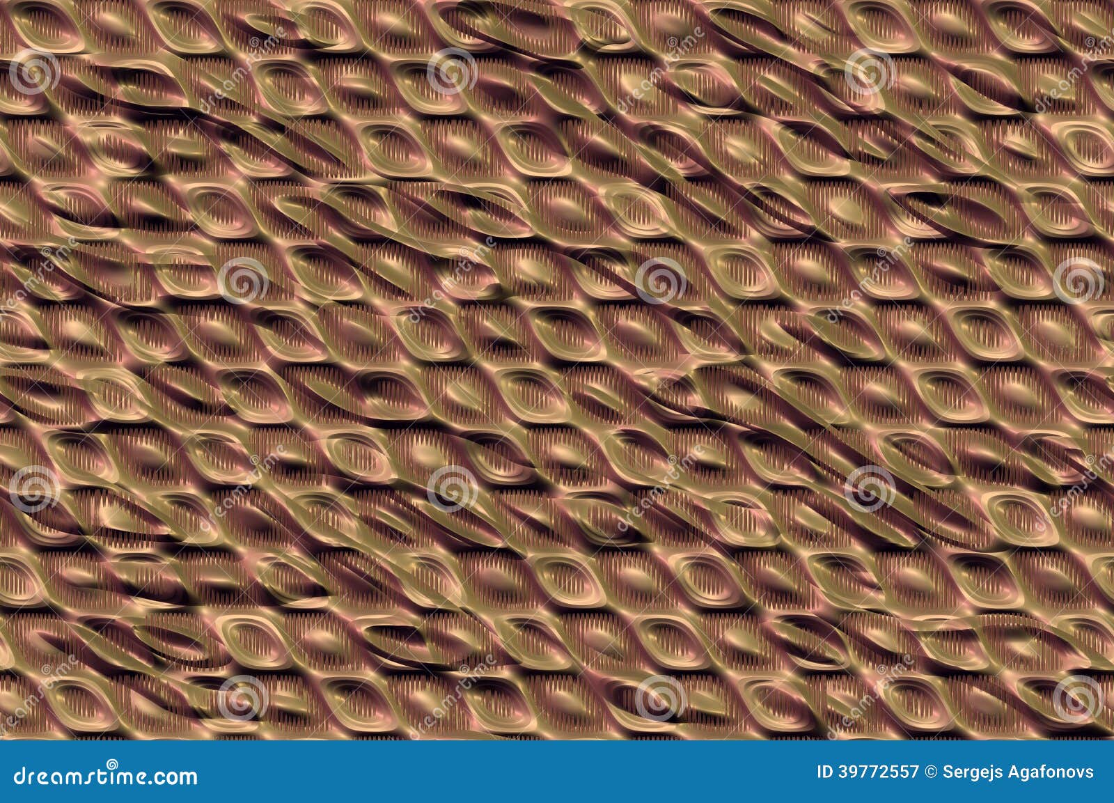 Shiny Metallic Cells Texture - Bronze. Stock Image - Image of graphic ...