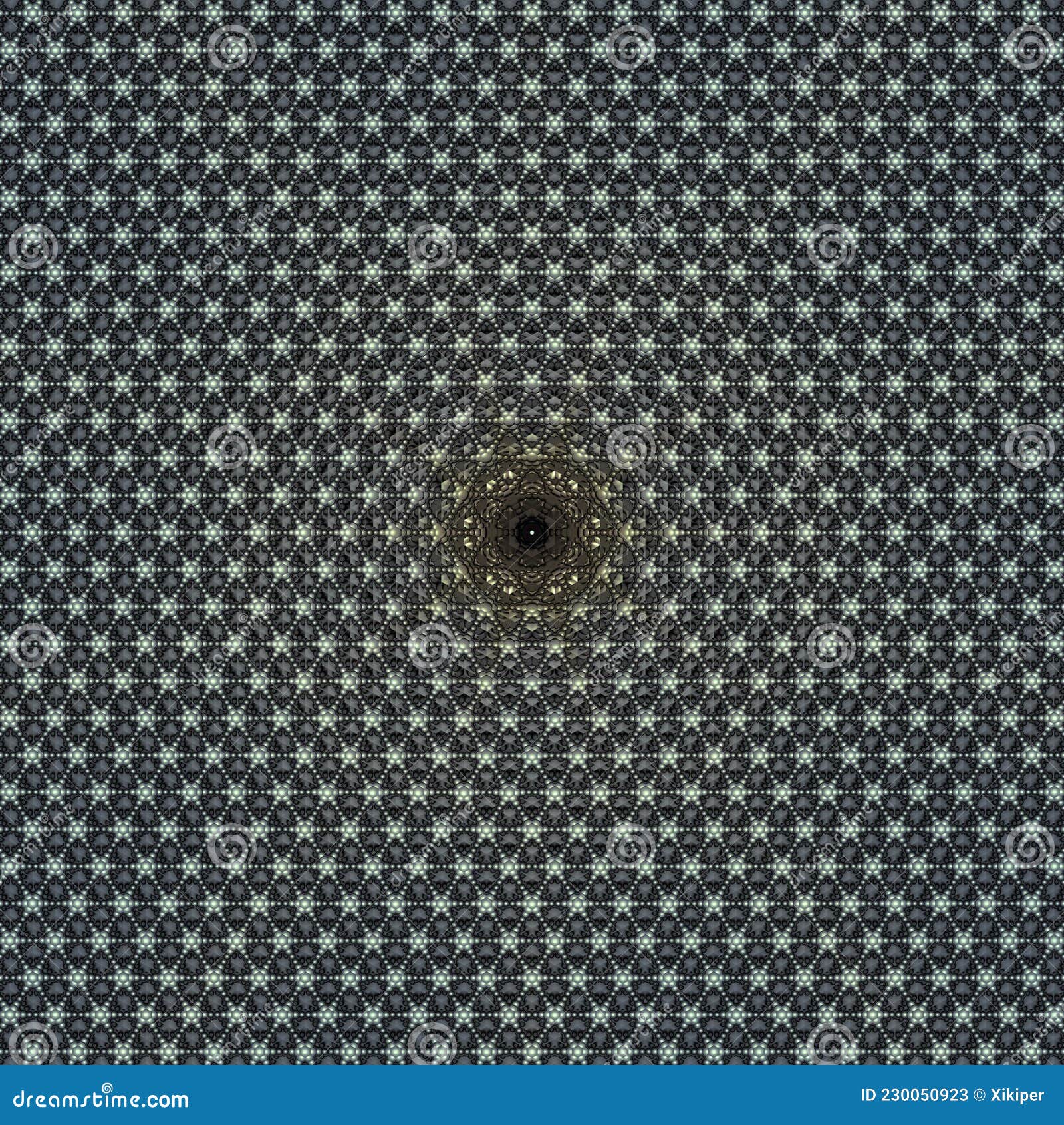 Shiny Metallic Hexegons Pattern 3d Illustration Background Stock ...