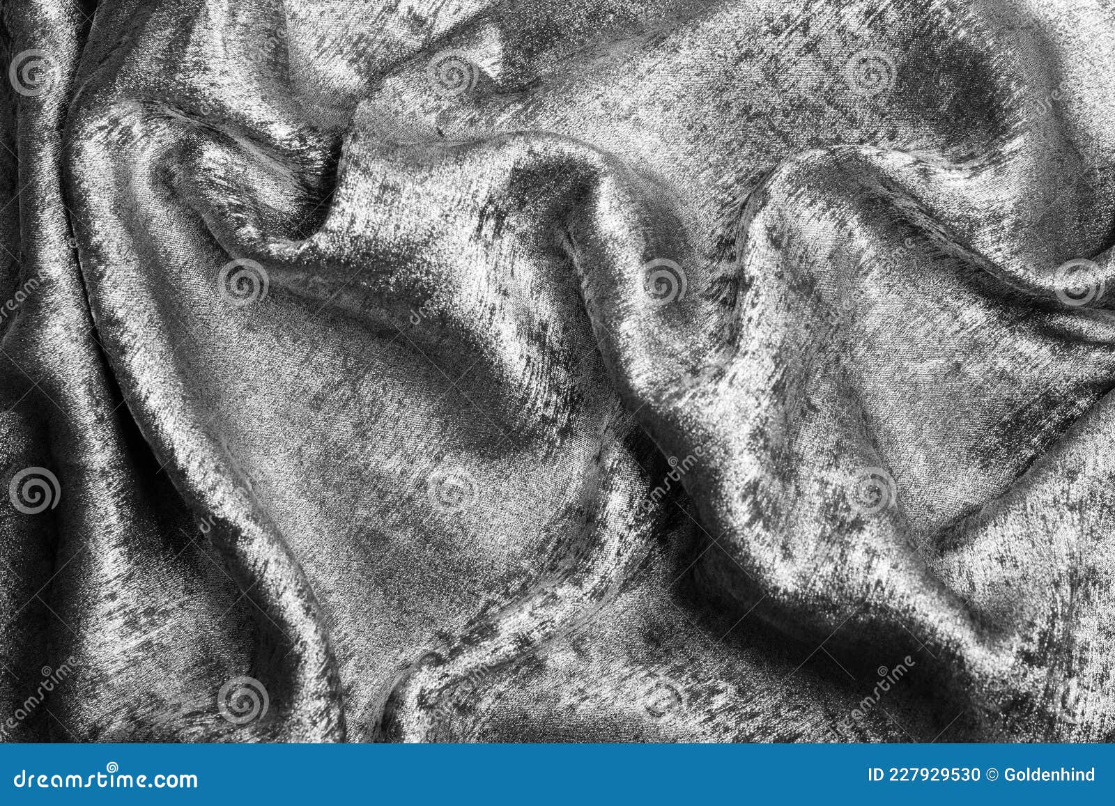 Shiny Metallic Textile Texture. Silver Fabric Pattern Fashion ...