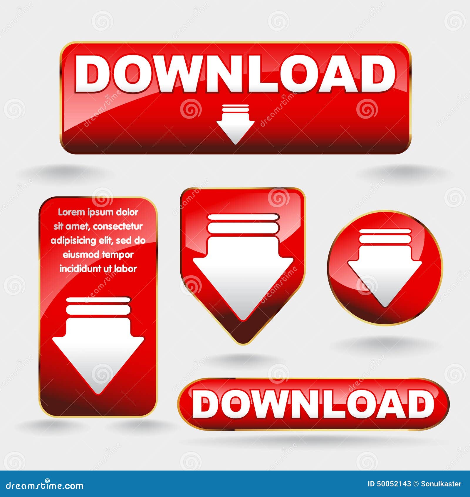 Download Button Red