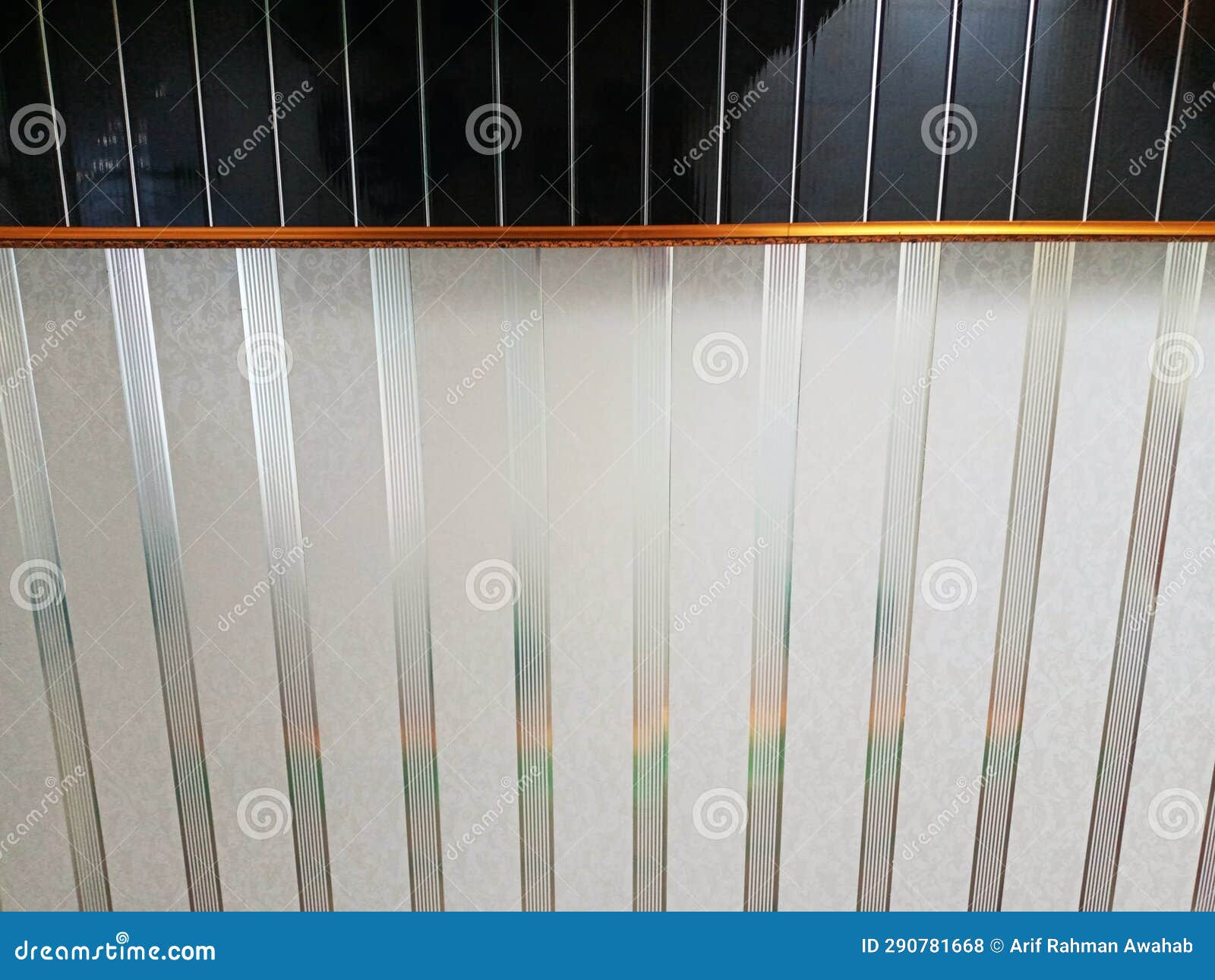 Shiny Modern Ceiling of an Office with Black and Silver Touch Stock ...