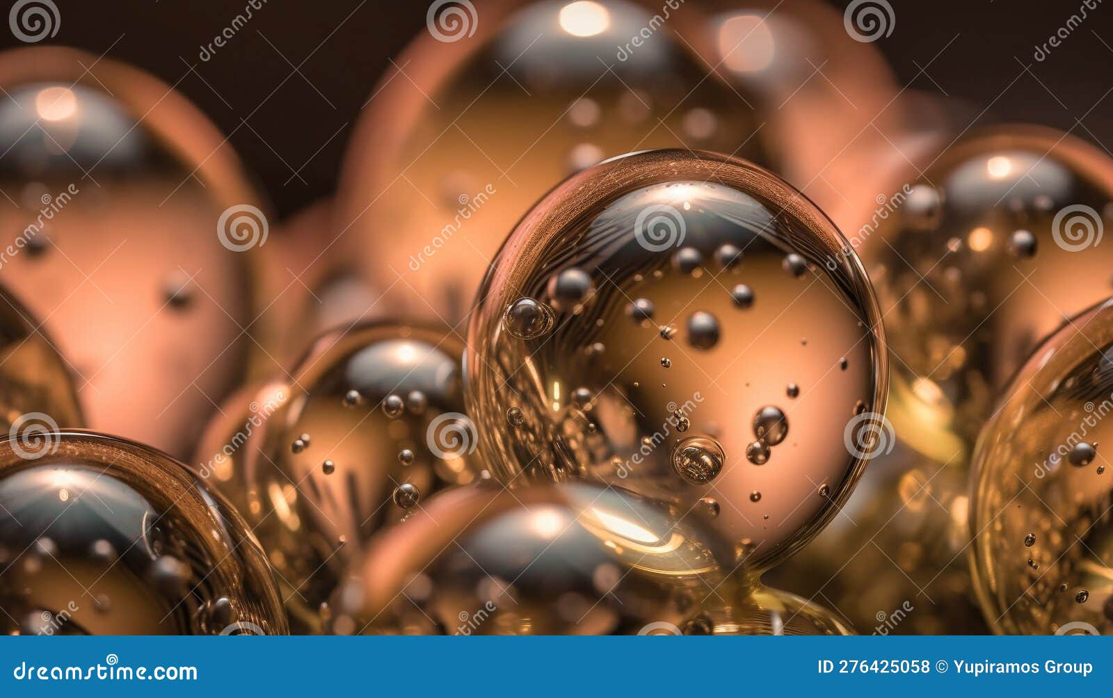 Shiny Multi Colored Sphere Reflects Abstract Pattern Underwater ...