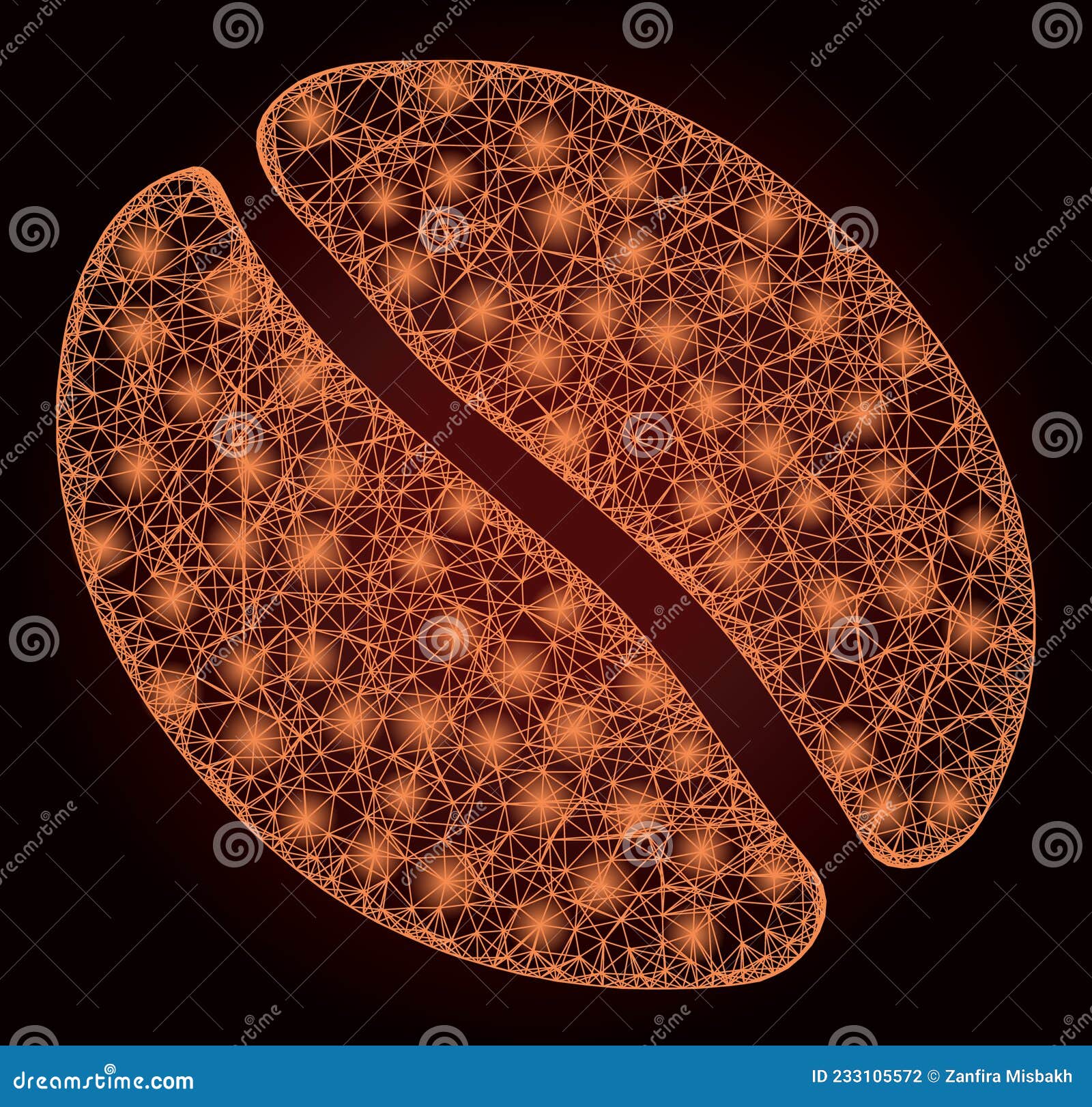 Shiny Net Mesh Coffee Bean with Lightspots Stock Vector - Illustration ... Shiny Net Mesh Coffee Bean with Lightspots Stock Vector - Illustration ...