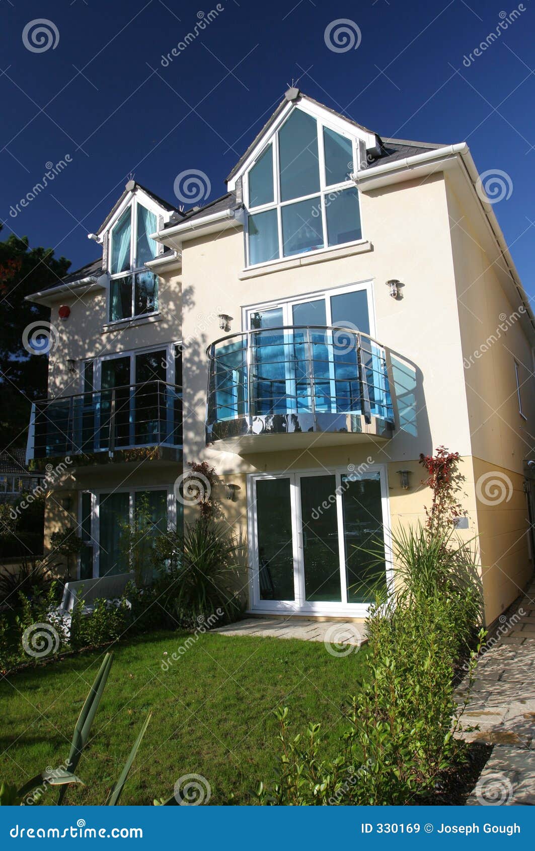 Shiny New House stock image. Image of design, sparkling - 330169
