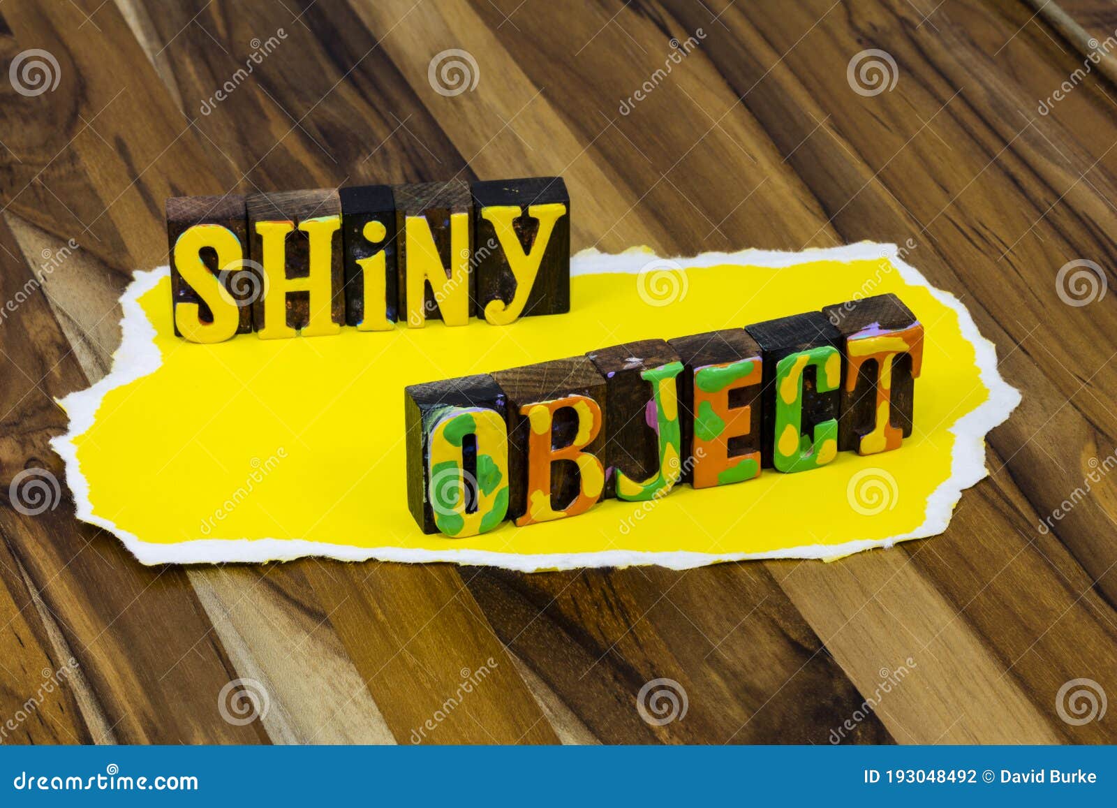 Shiny Object Distraction Problem Attention Span Fidget Stress Stock ...