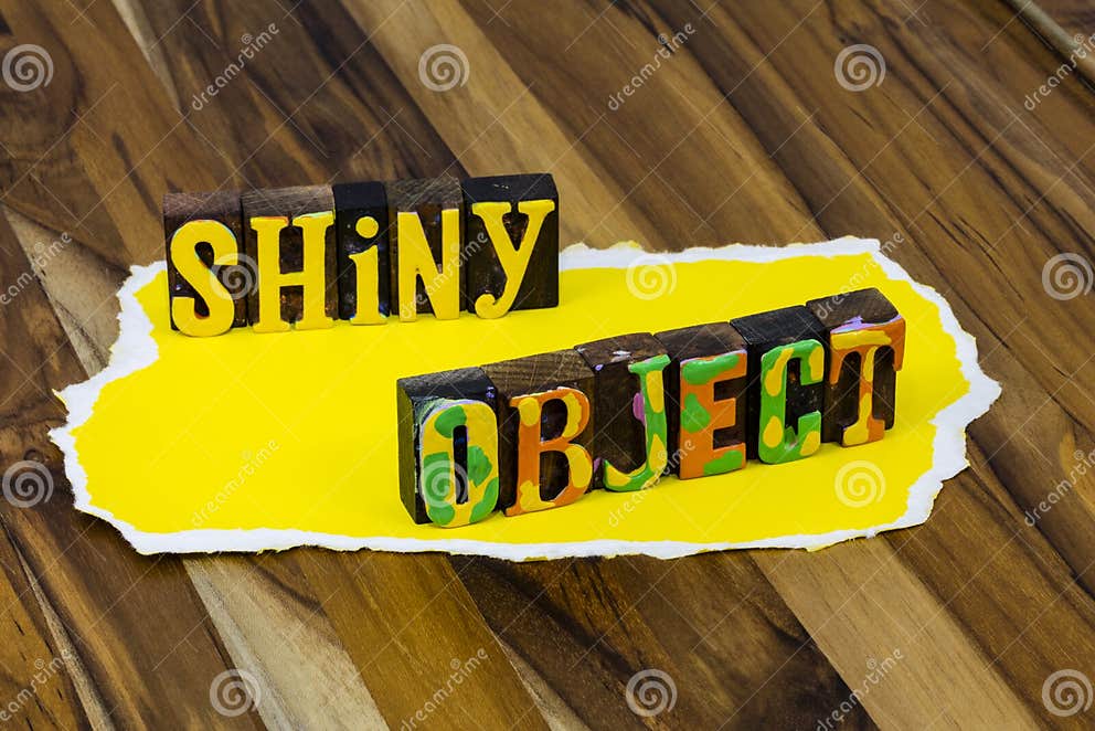Shiny Object Distraction Problem Attention Span Fidget Stress Stock ...