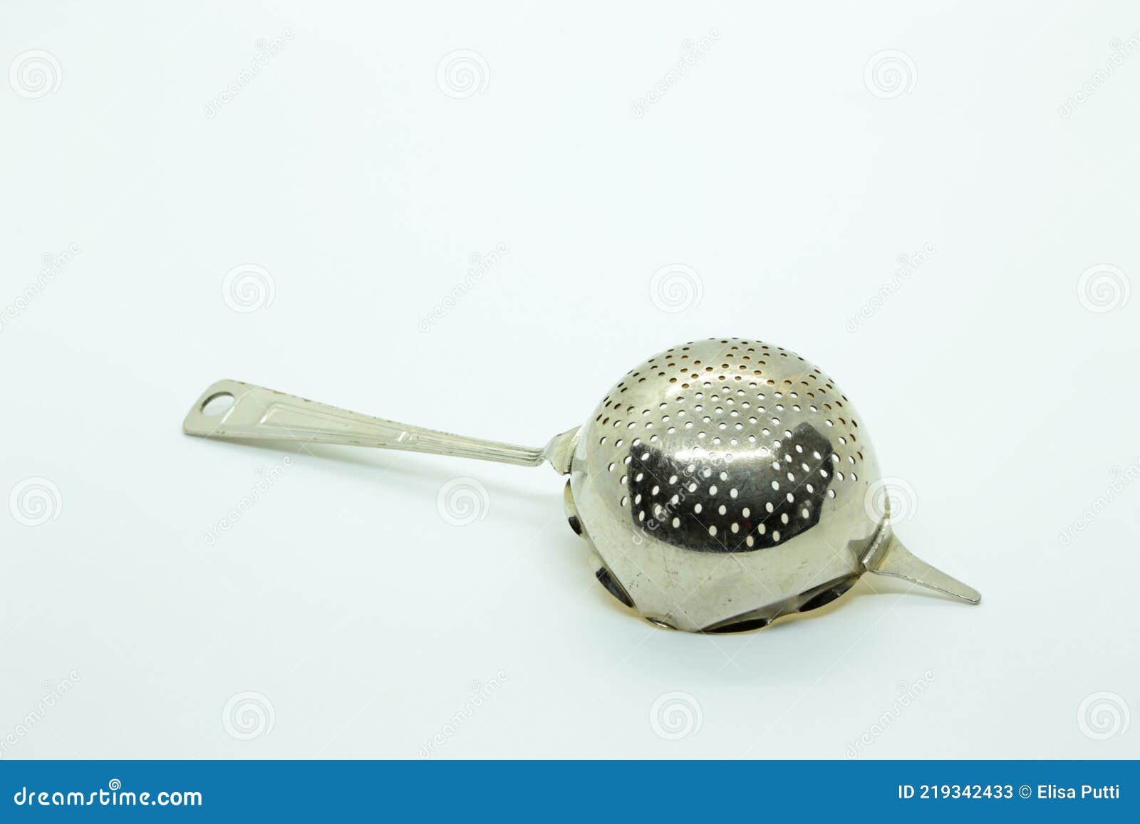 An Old Tea Sifter Isolated on White Stock Image - Image of white ...