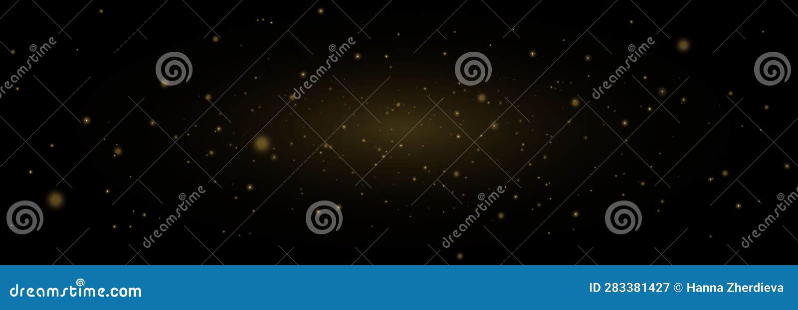 Shiny Particle Effect. Vector Sparkles on a Black Background. Christmas ...