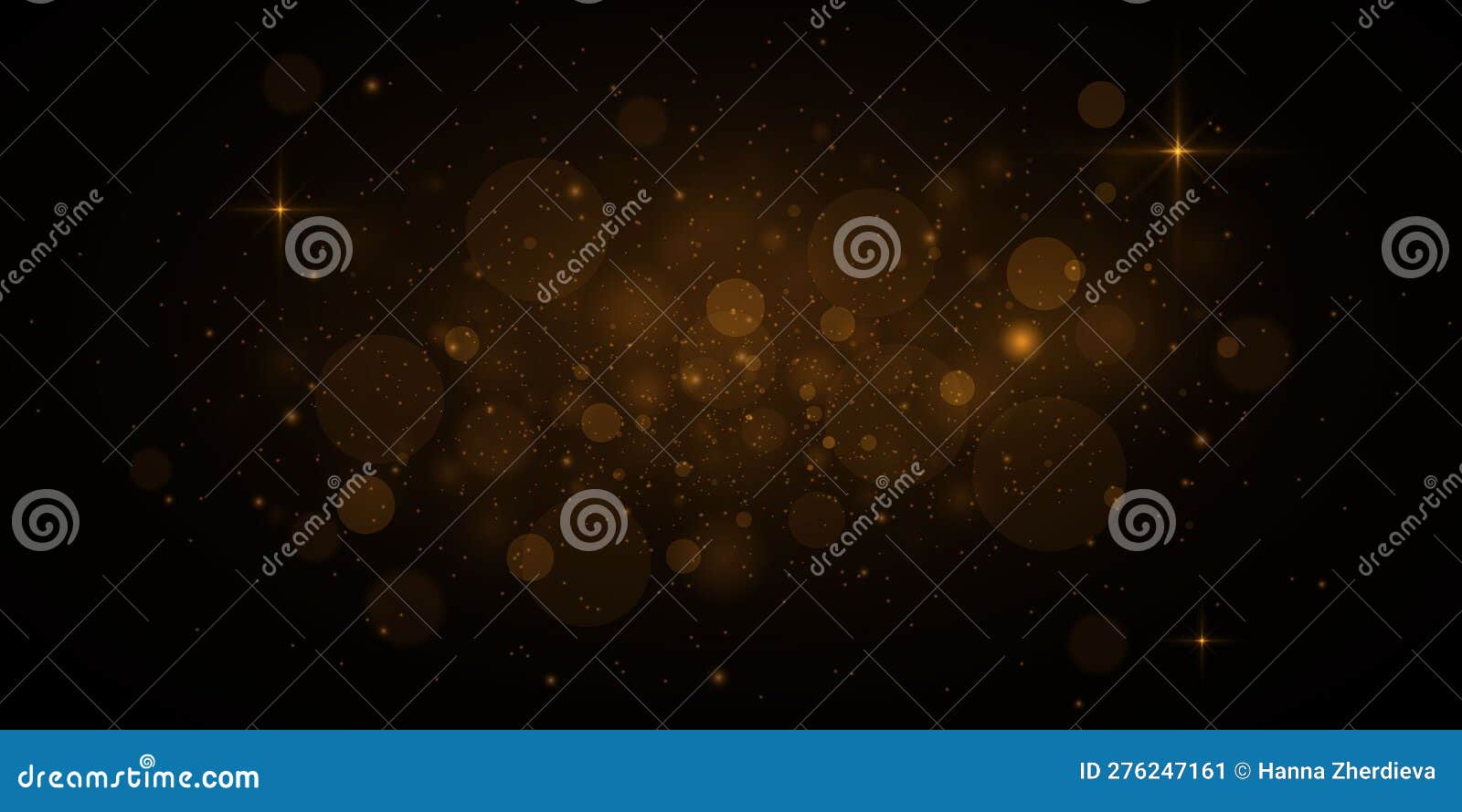 Shiny Particle Effect. Vector Sparkles on a Black Background Stock ...
