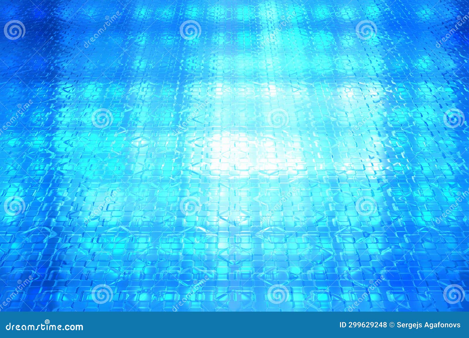 Techno Dance Floor.Part 2. Illustration in Light Blue. Stock ...