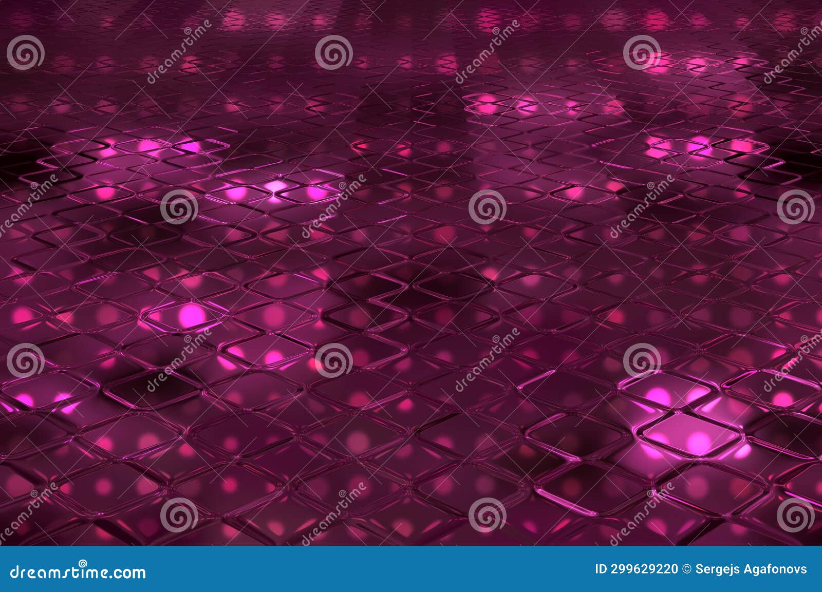 Techno Dance Floor.Part 2. Illustration in Purple. Stock Illustration ...