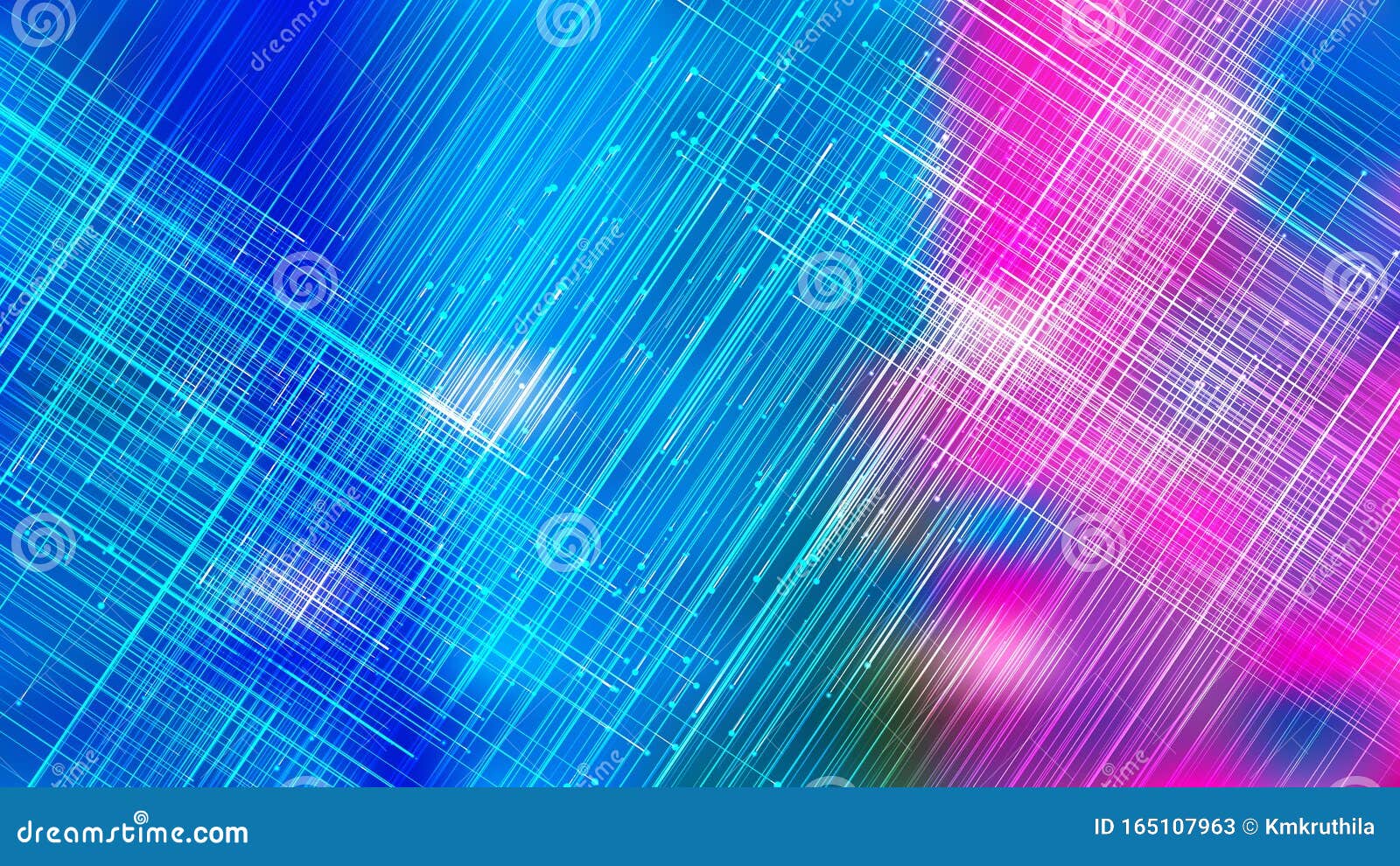 Shiny Pink and Blue Intersecting Lines Background Stock Vector ...