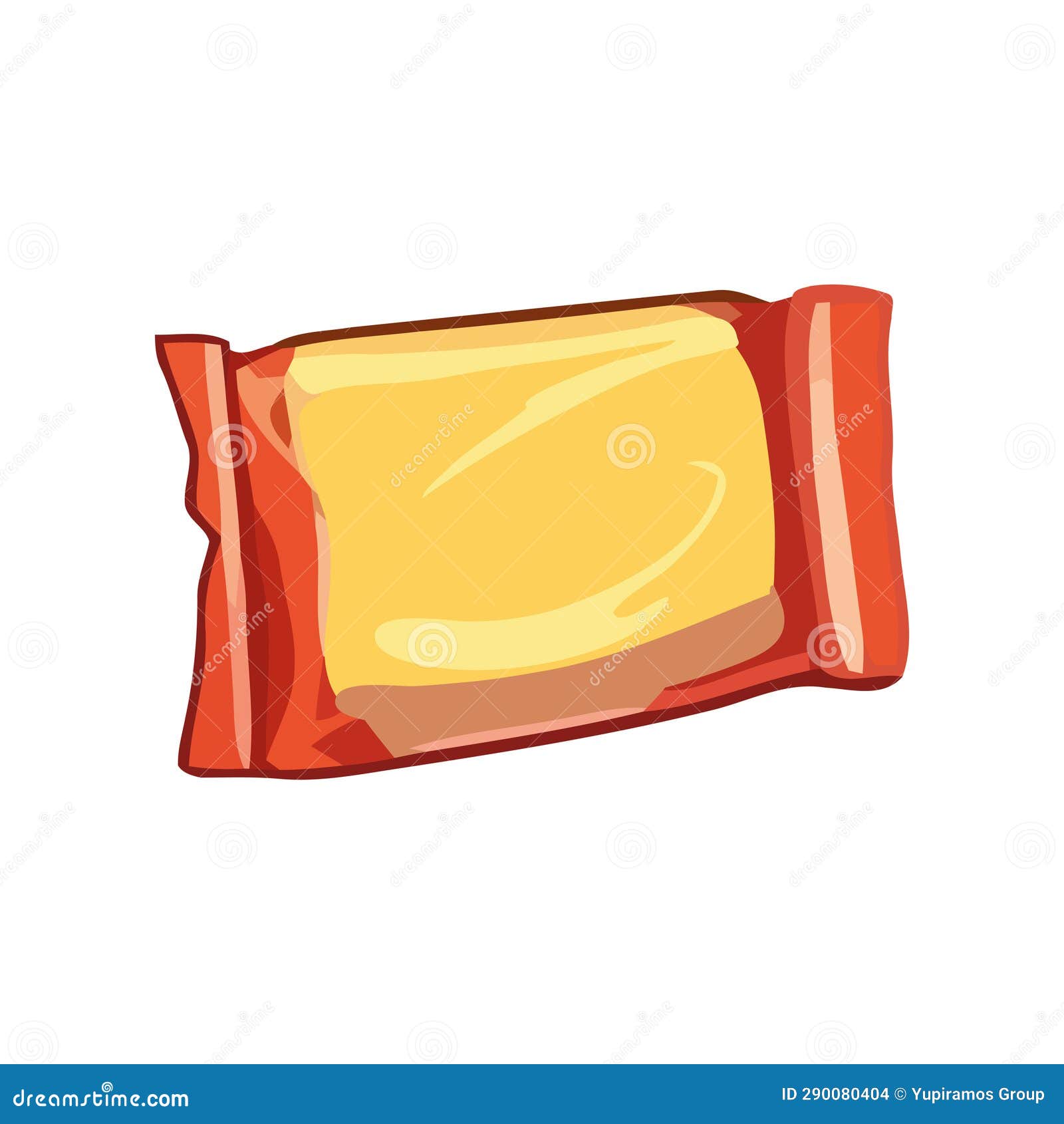 Shiny Plastic Bag Packaging Candy Illustration Vector Stock ...