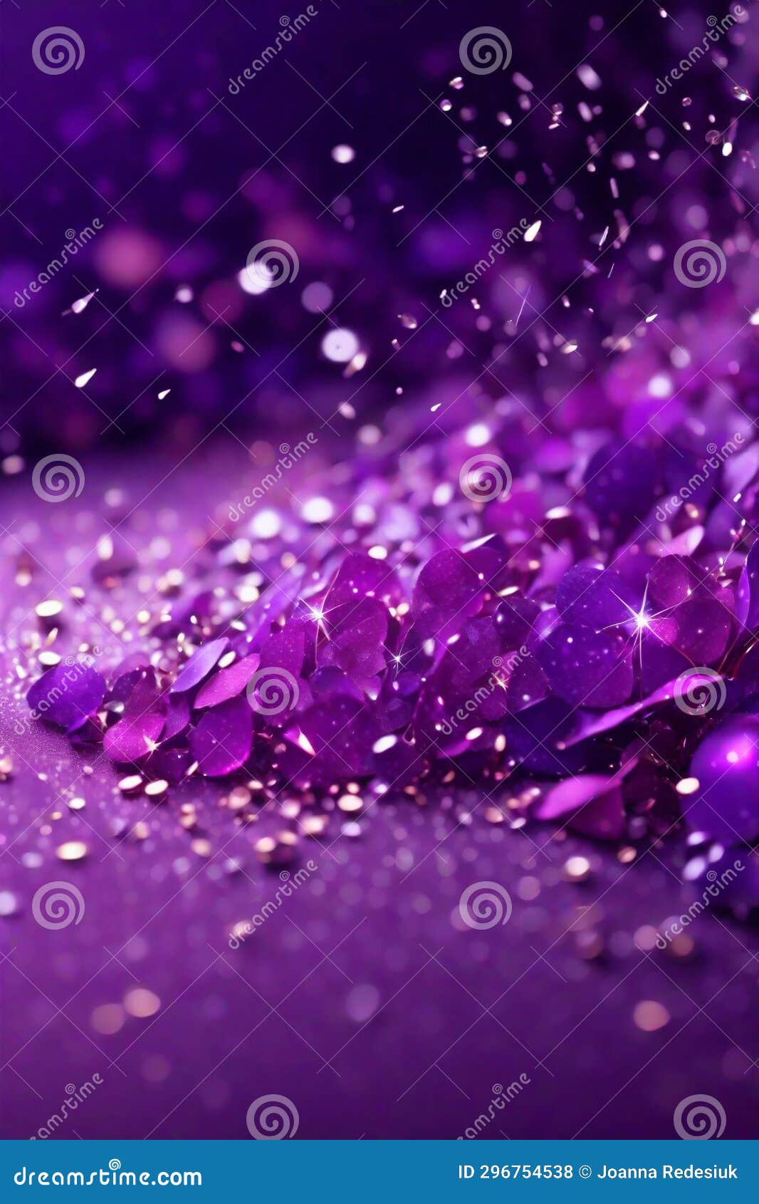 Shiny Purple Graphics with Bokeh Space for Text Stock Photo - Image of ...
