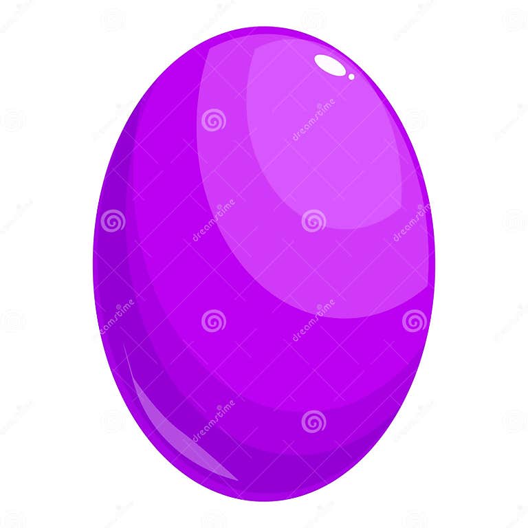 Shiny Purple Oval Shape Reflecting Light Stock Vector - Illustration of ...