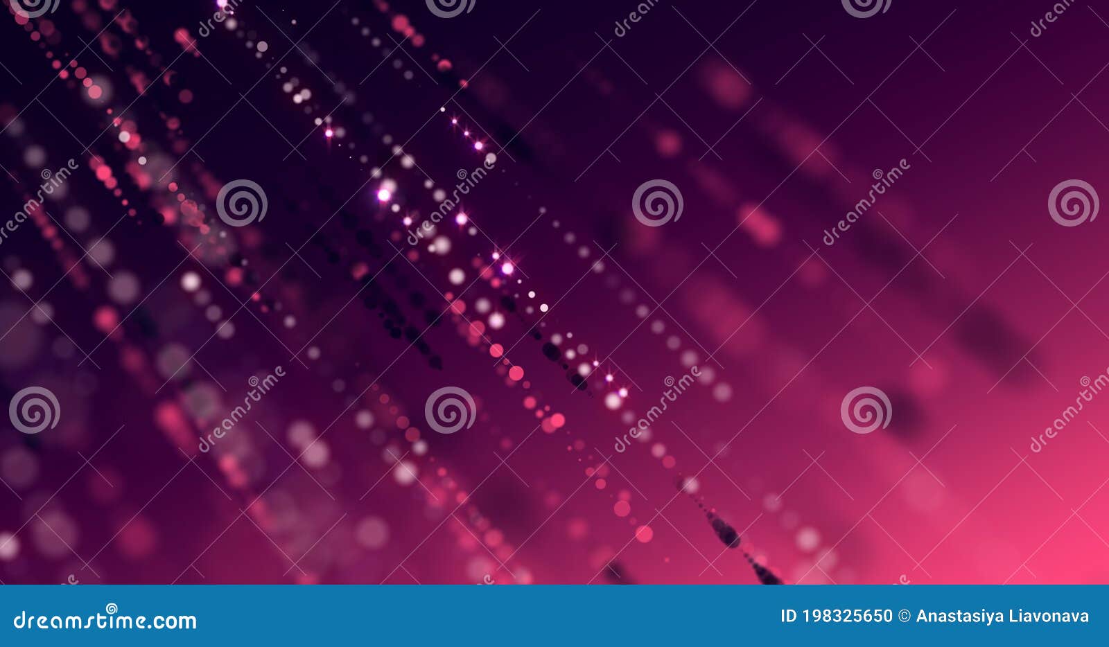 Shiny Purple Particles on a Gradient Background. Stock Illustration ...