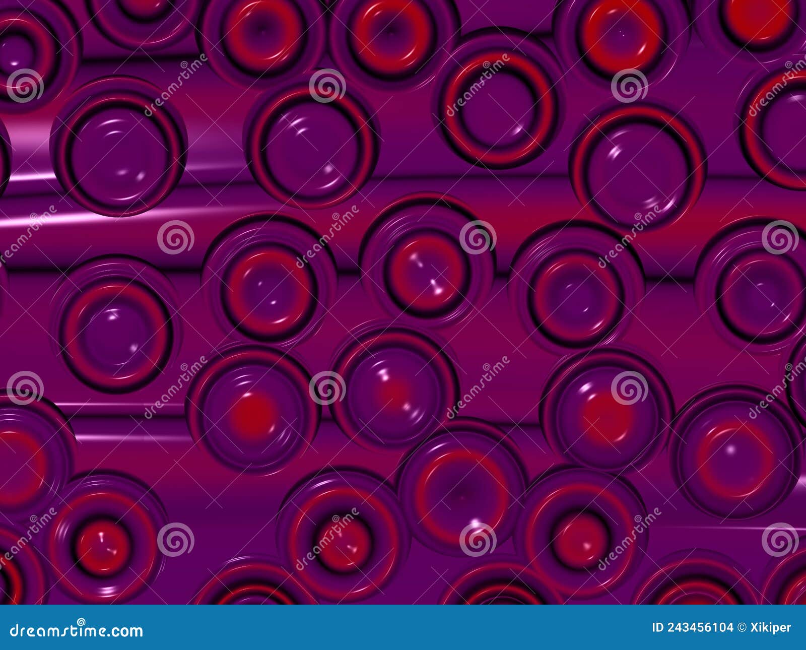 Shiny Purple and Red Circles 3d Render Abstract Background Stock ...