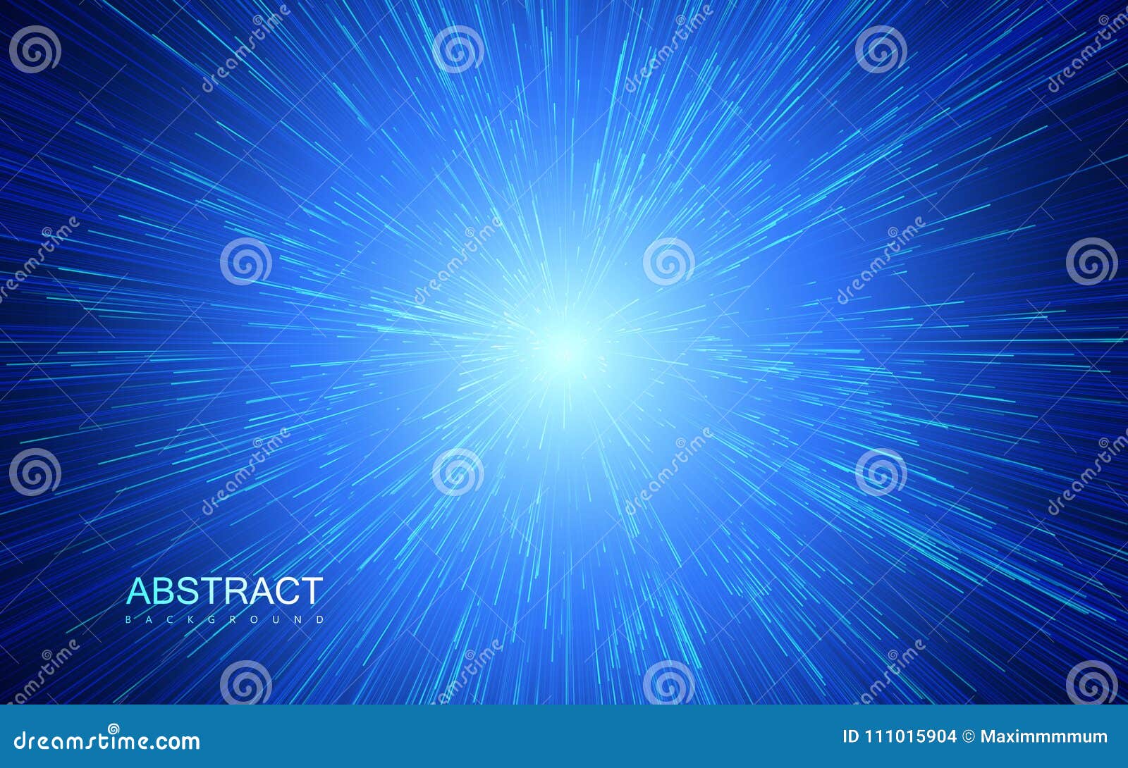 Shiny Radial Burst With Linear Particles. Vector Absrtact Illustration ...