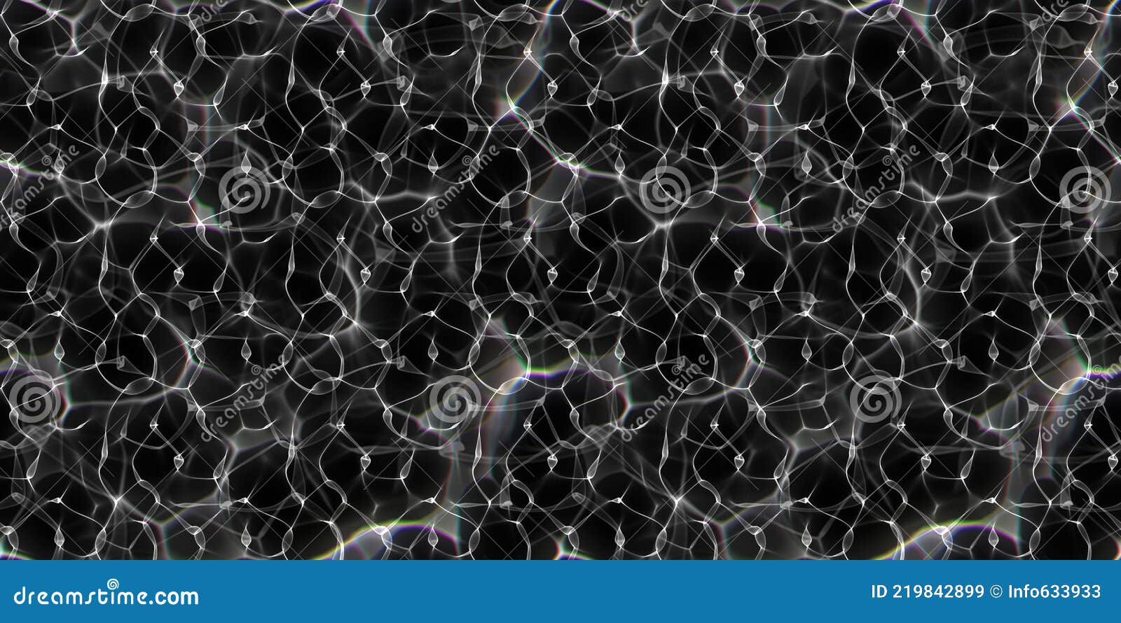 Shiny Rays Reflections In The Water . Water Caustics On Black ...