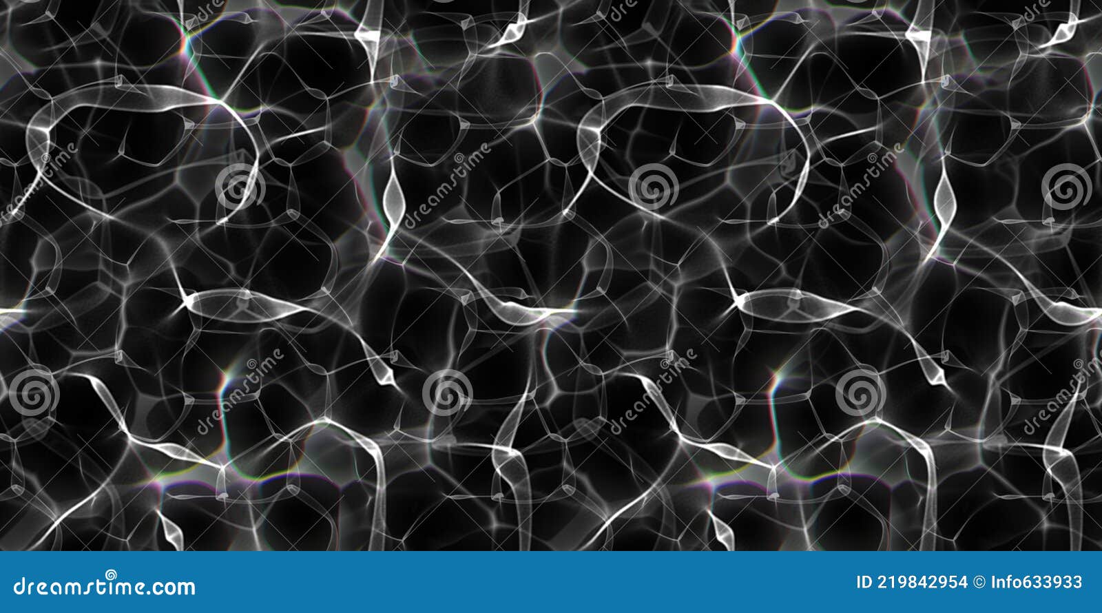 Shiny Rays Reflections in the Water . Water Caustics on Black ...