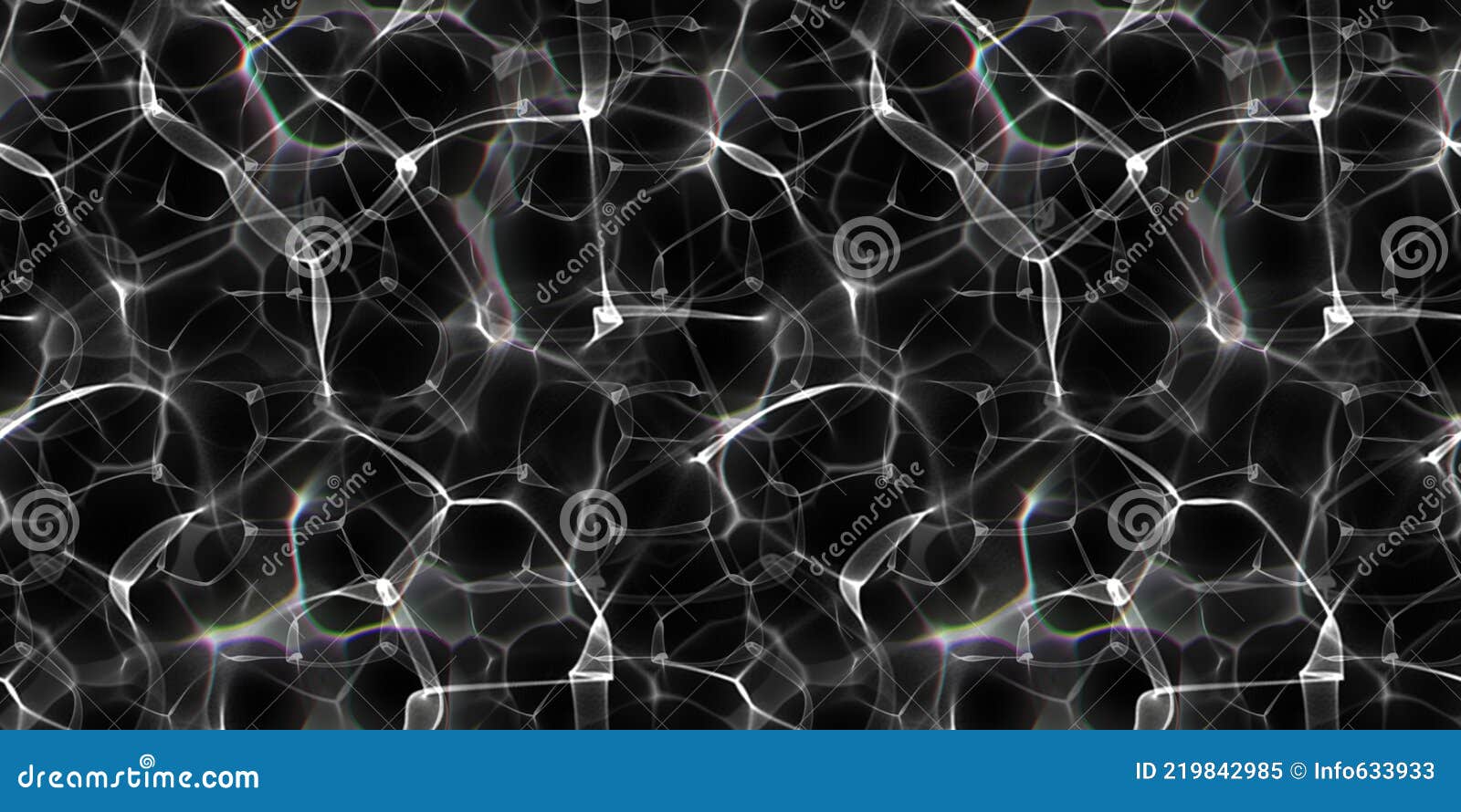 Shiny Rays Reflections in the Water . Water Caustics on Black ...