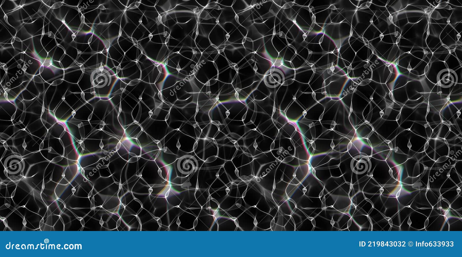 Shiny Rays Reflections in the Water . Water Caustics on Black ...