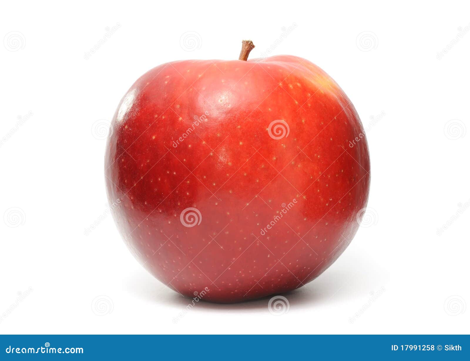 Shiny Red Apple stock photo. Image of eating, juicy, ripe - 17991258